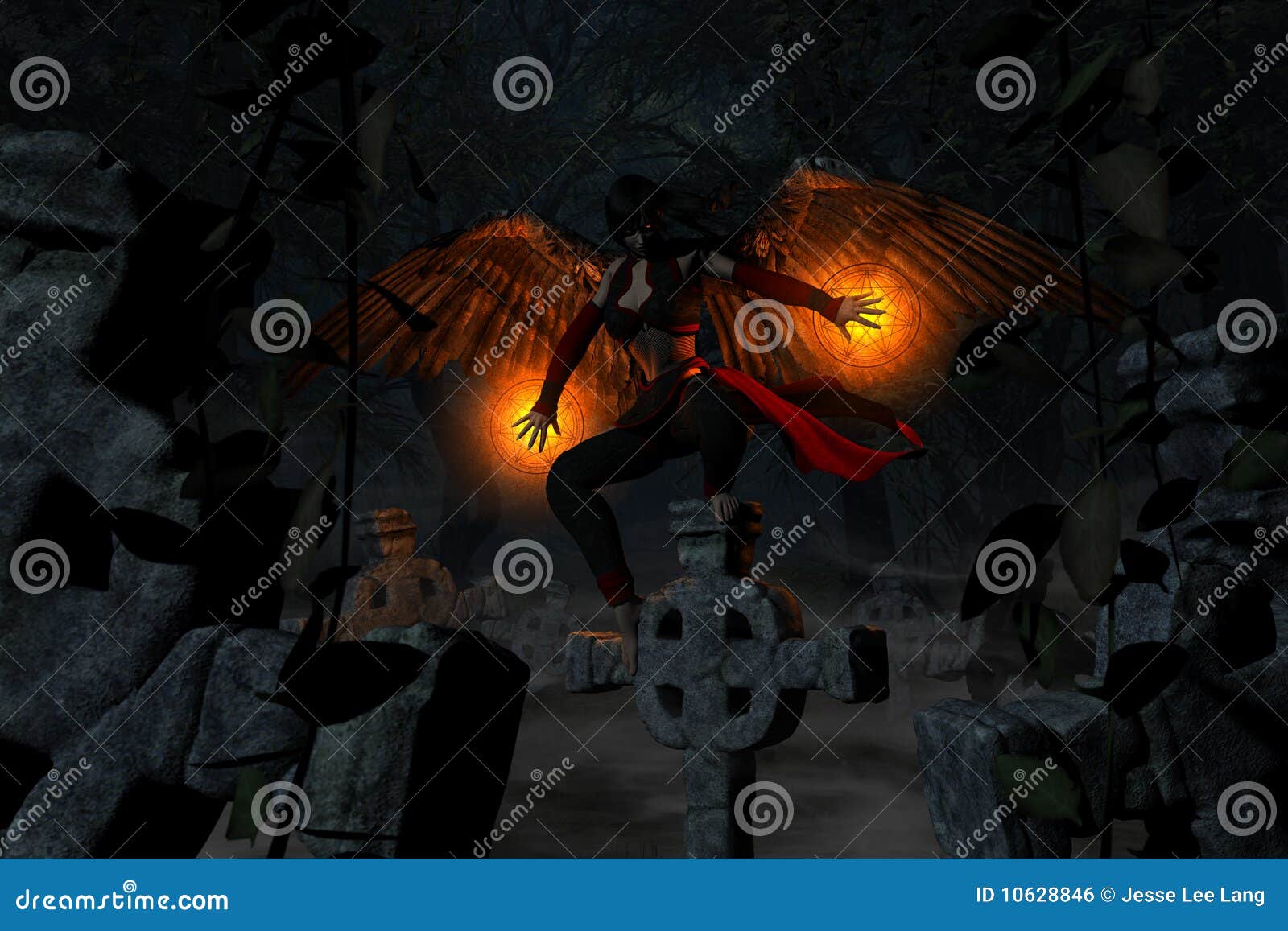 Fallen Angel stock illustration. Illustration of dead - 10628846