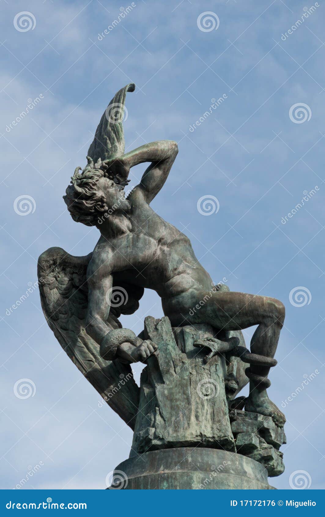 The Fallen Angel stock photo. Image of feathers, madrid - 17172176