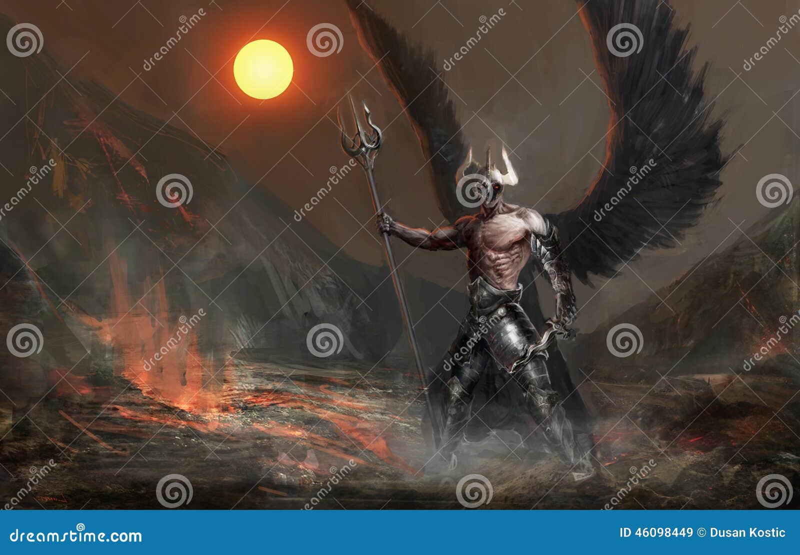 Fallen Angel Cartoon Vector | CartoonDealer.com #52572793