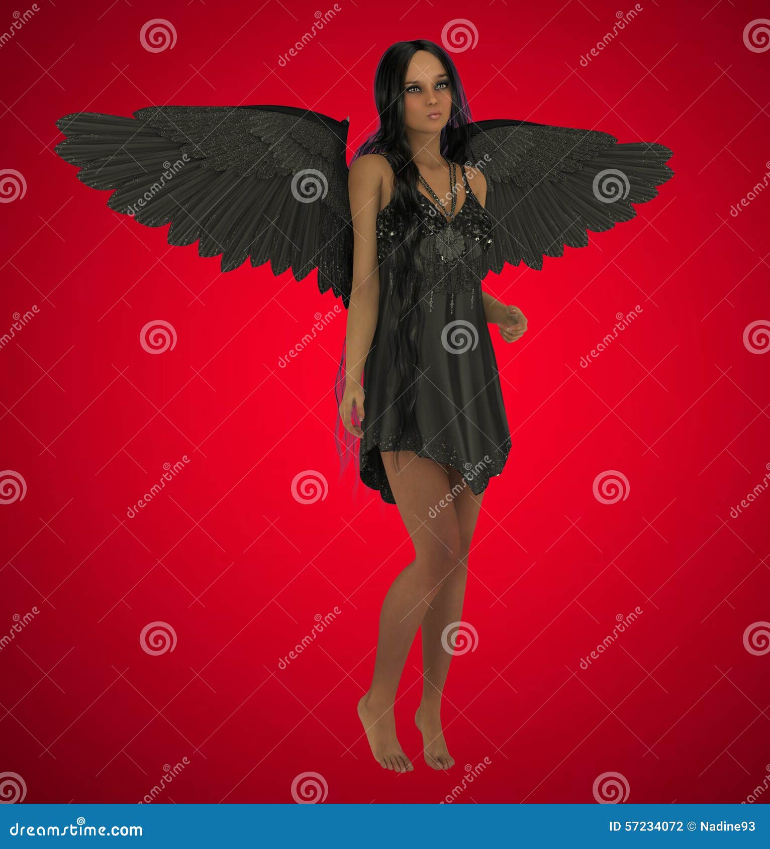 Fallen angel stock illustration. Illustration of angel - 57234072