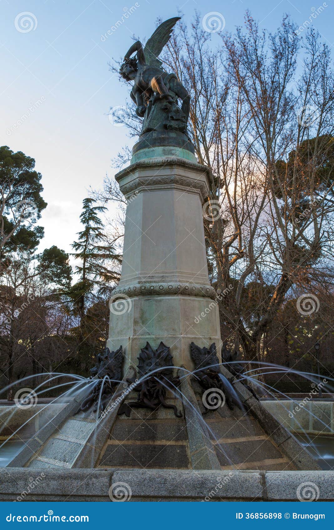 Fallen Angel stock photo. Image of europe, clouds, gate - 36856898
