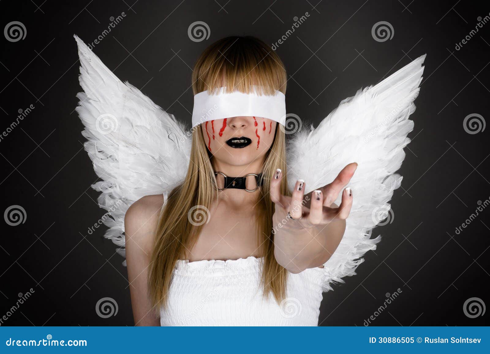 Fallen angel stock image. Image of beautiful, adult, long - 30886505