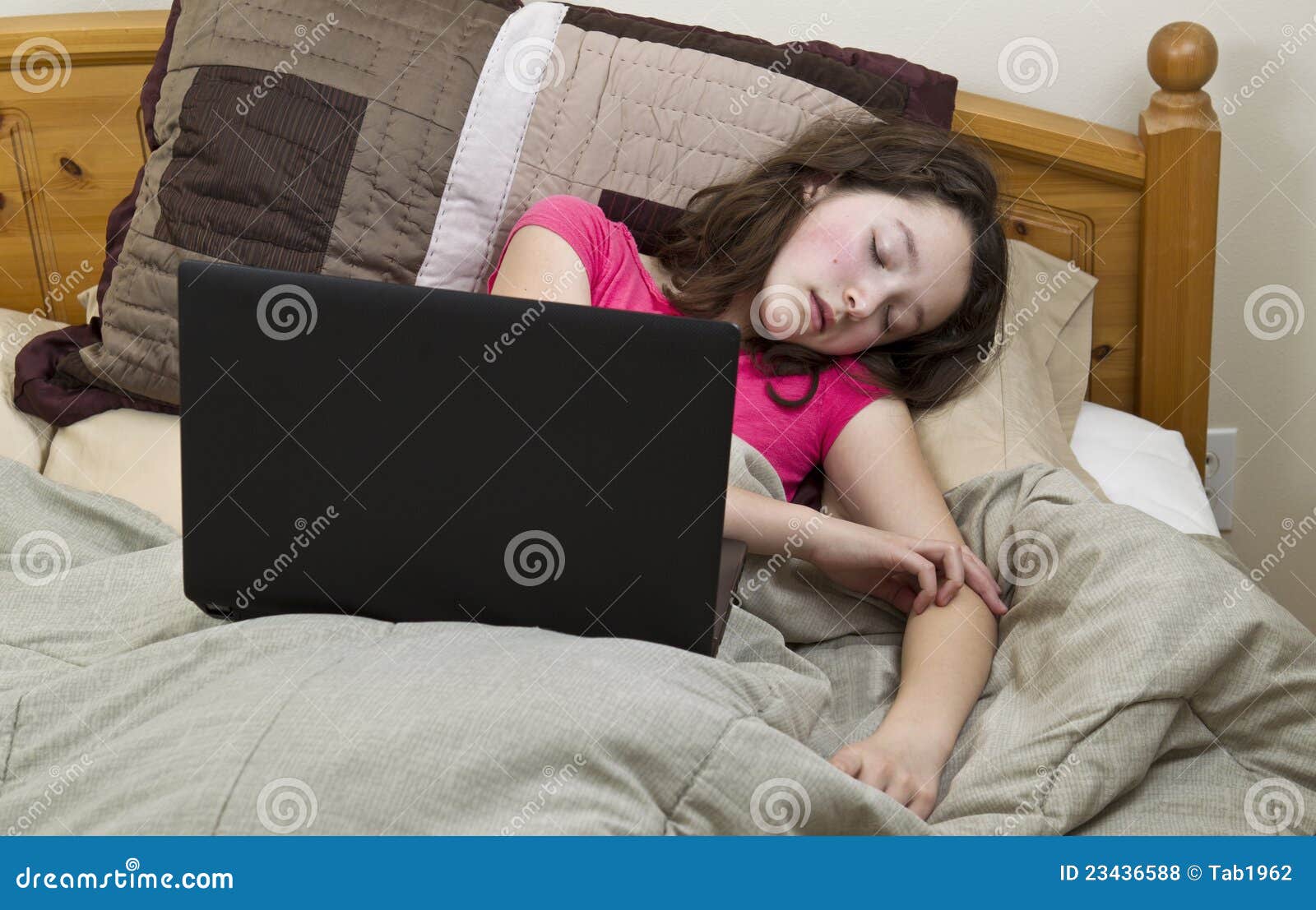 Fallen Asleep at Computer stock photo. Image of blanket - 23436588