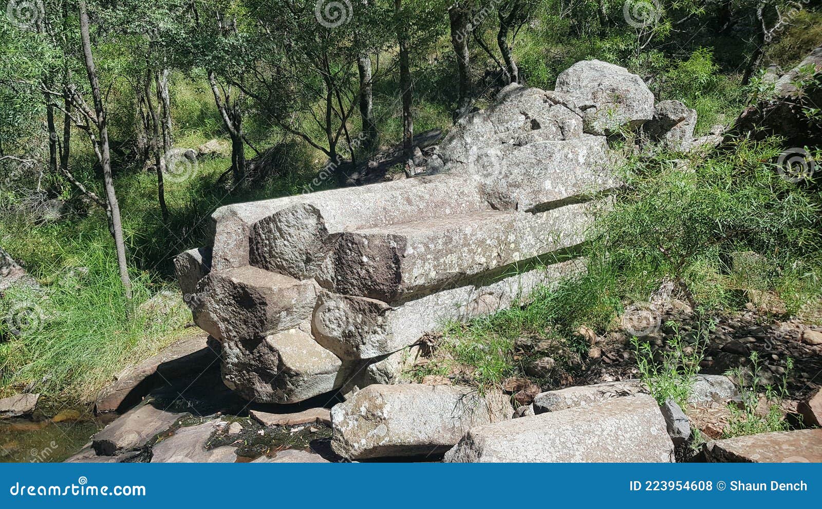 Fallen Basalt Showing Hexagonal Cross Section Shape Stock Photo - Image ...