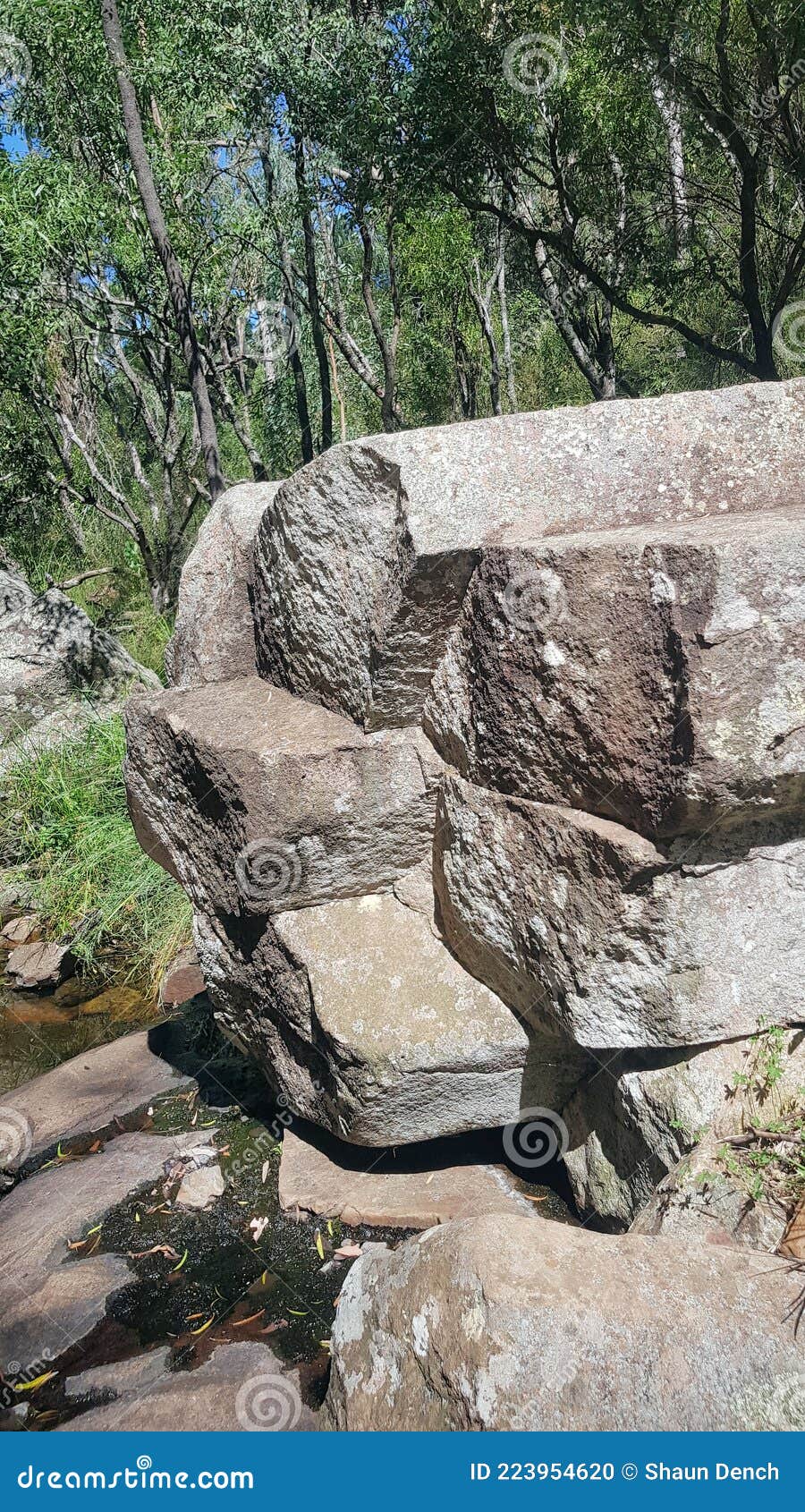 Fallen Basalt Showing Hexagonal Cross Section Shape Stock Photo - Image ...