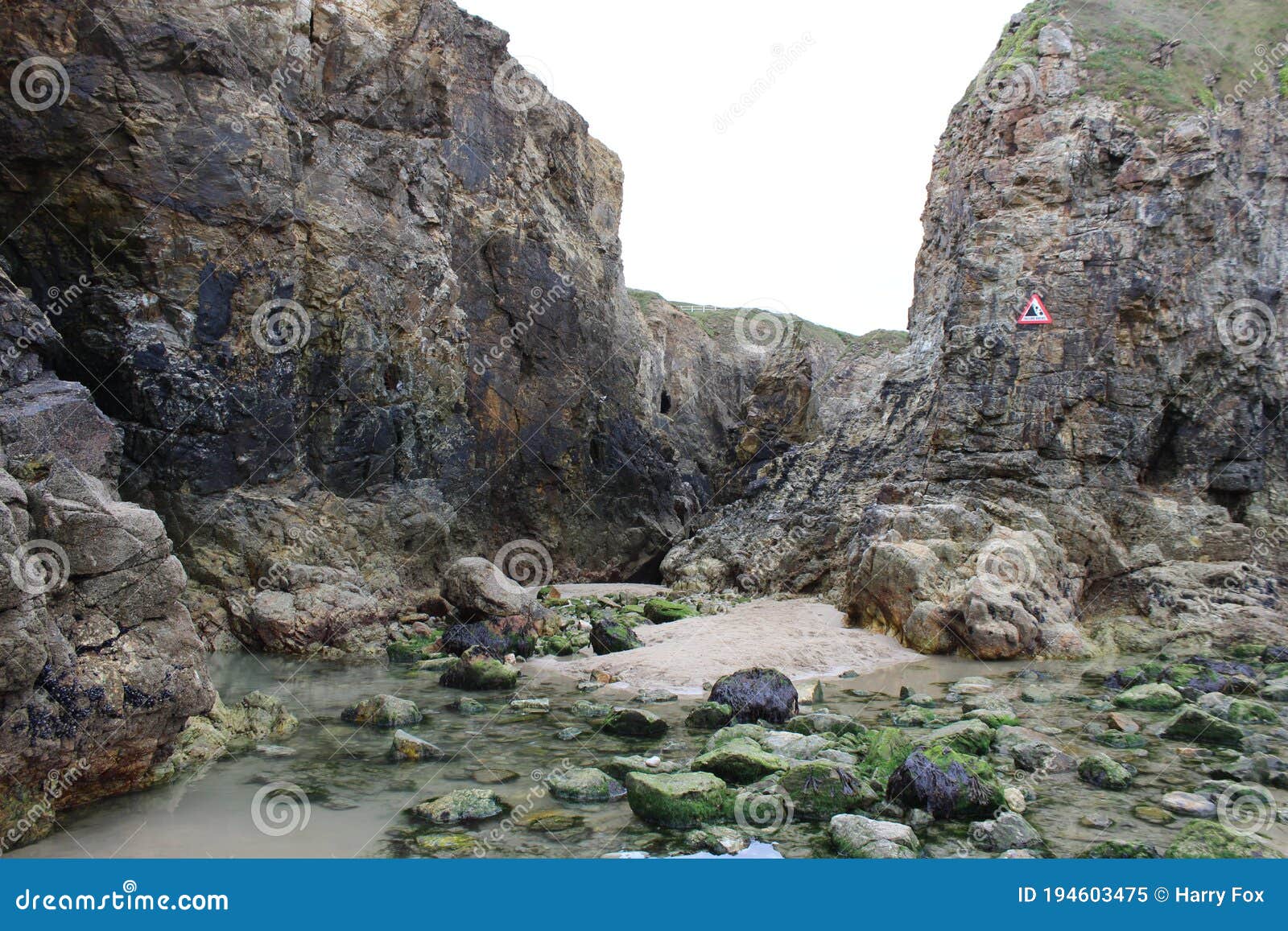 Fallen Cliff Landscape England Stock Image - Image of fallen, eroded ...
