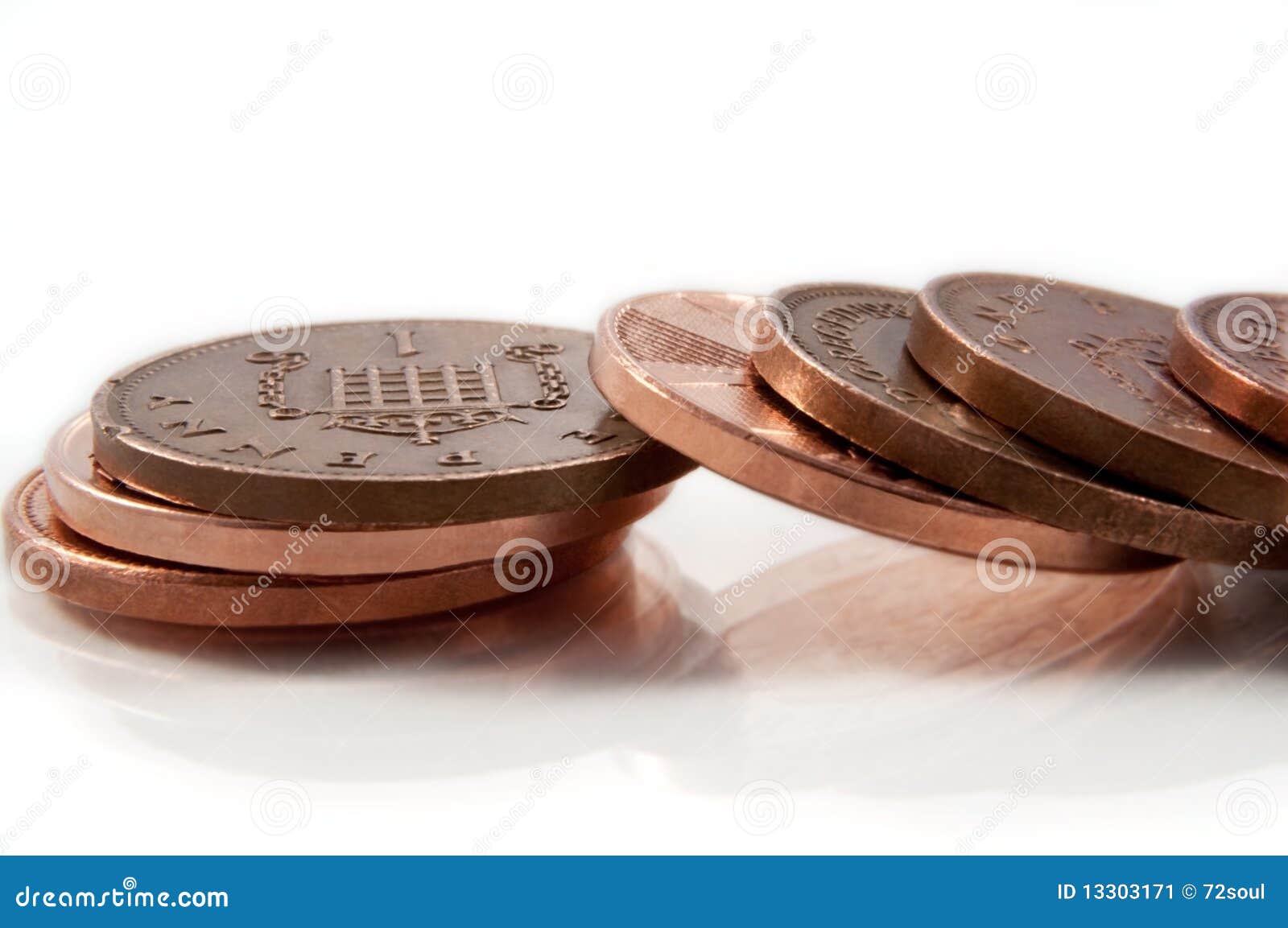 Fallen coins. stock image. Image of money, save, change - 13303171