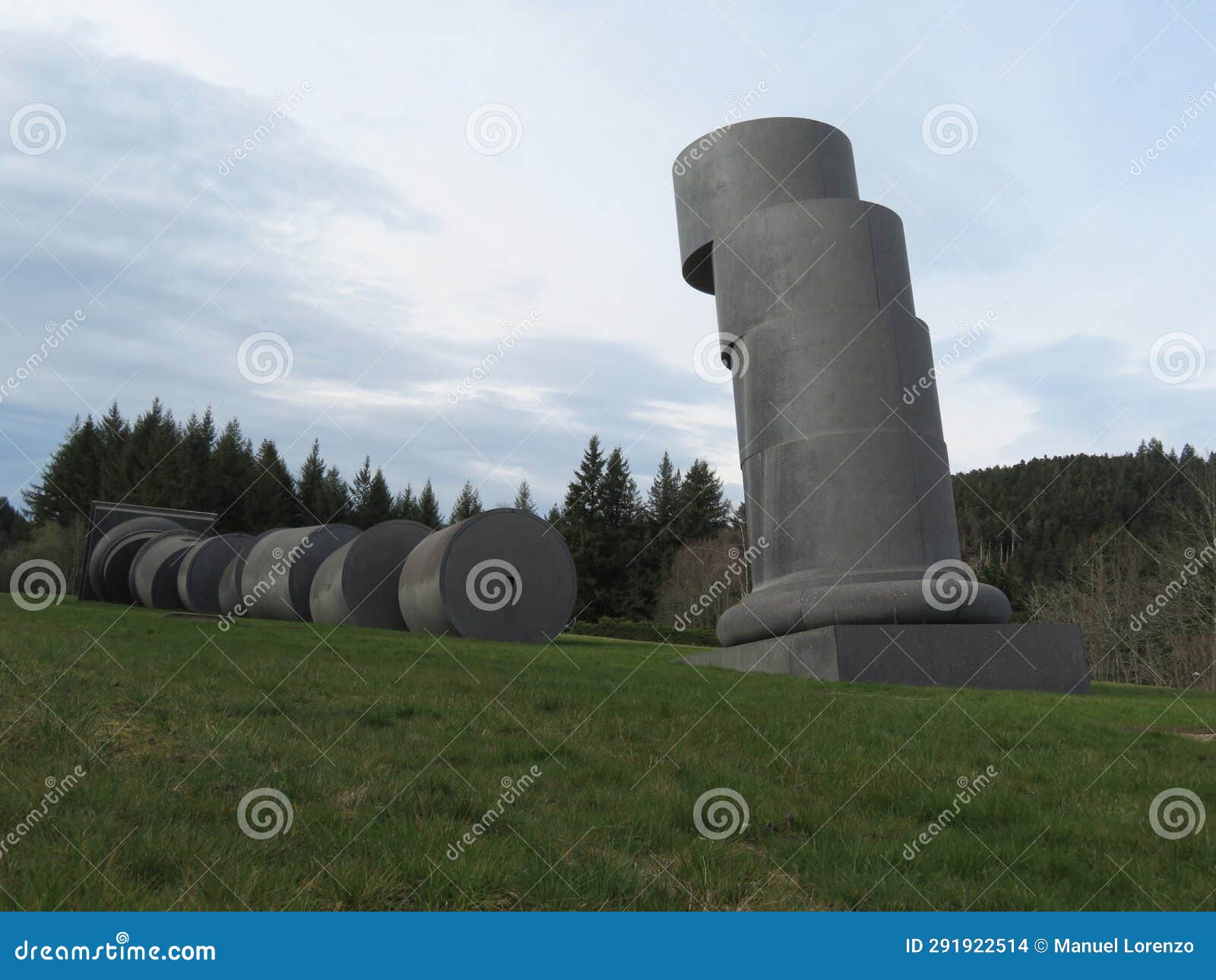 Fallen Column of Large Stone Destruction Toppled Holocaust Editorial ...