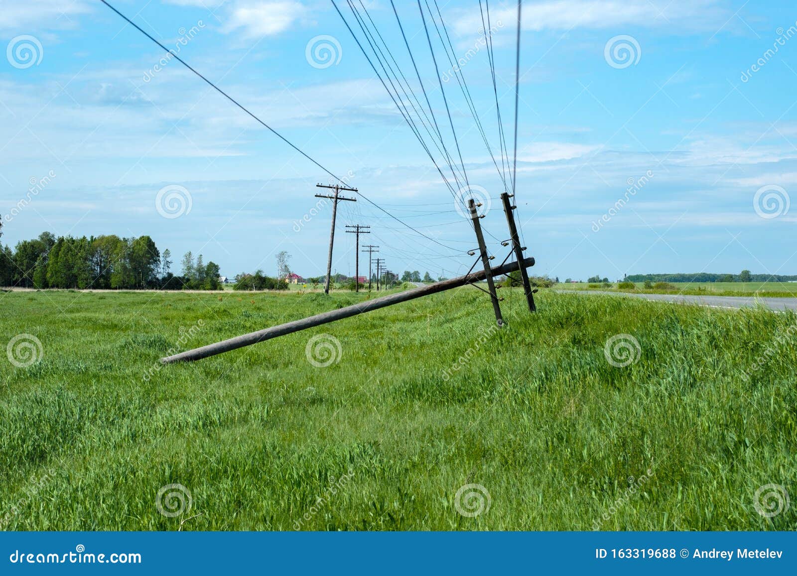 Fallen Electrical Towers Stock Image | CartoonDealer.com #13420219