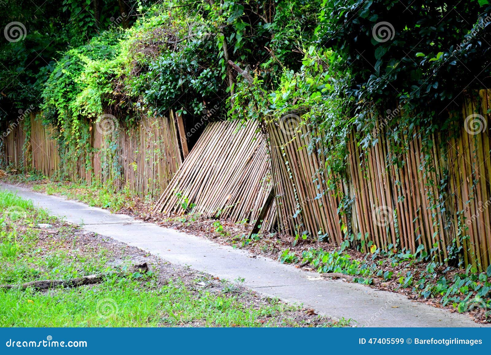 Fallen Fence stock image. Image of panel, wallpaper, landscape - 47405599