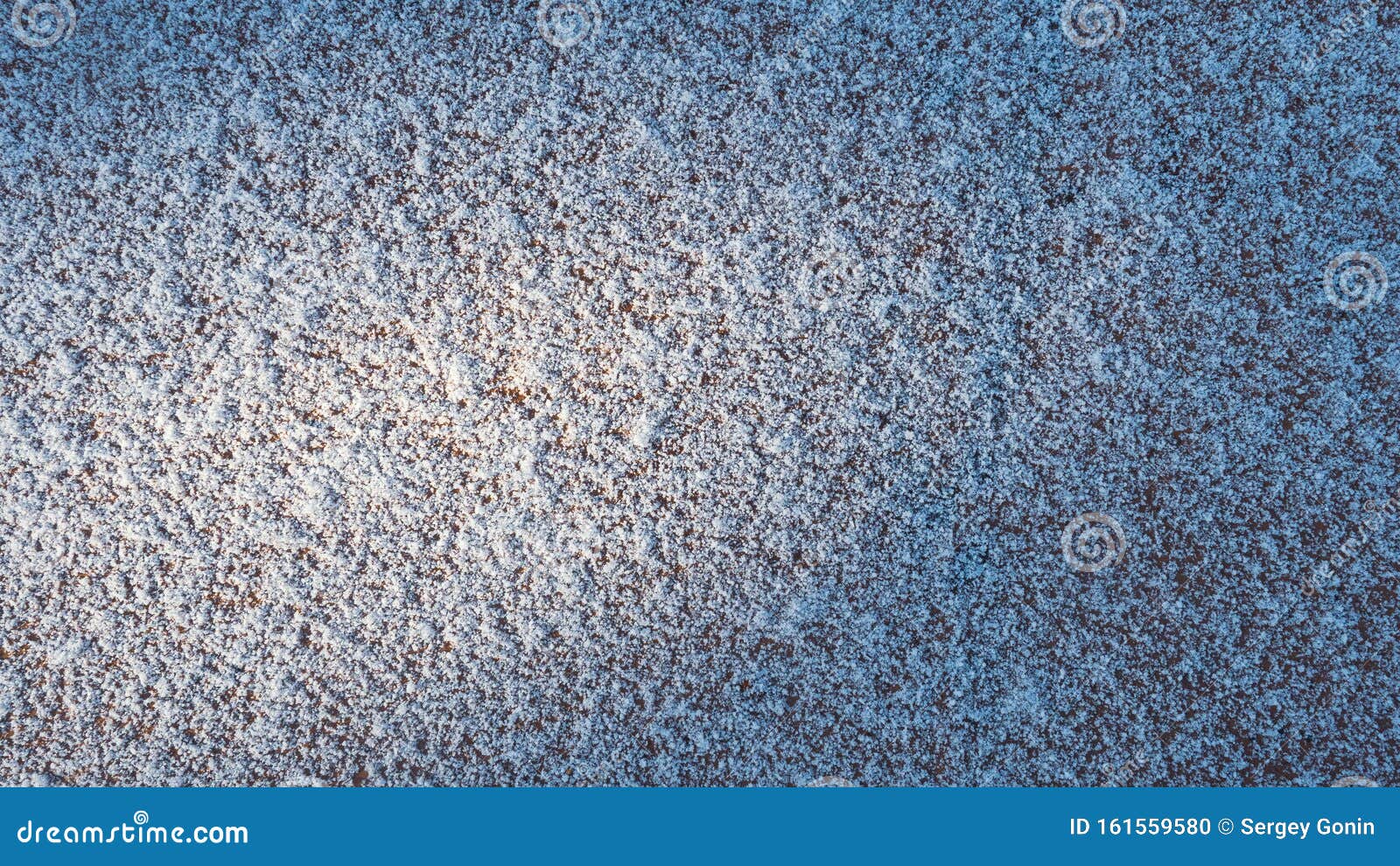 Fallen First Snow, Top View Stock Photo - Image of abstract, background ...