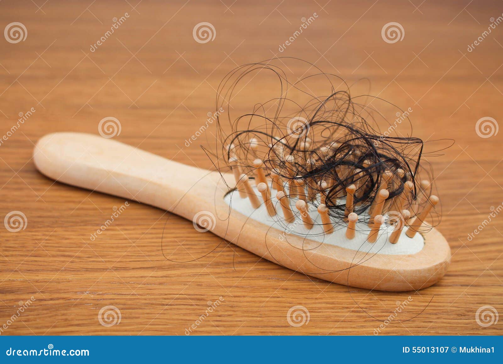 Fallen hair on the comb stock image. Image of loss, bunch - 55013107