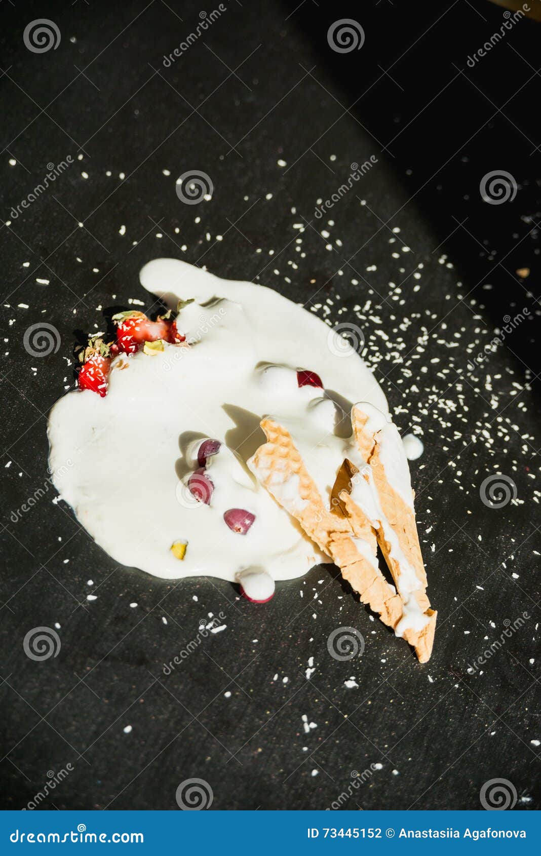 Fallen ice cream stock photo. Image of cool, mistake - 73445152