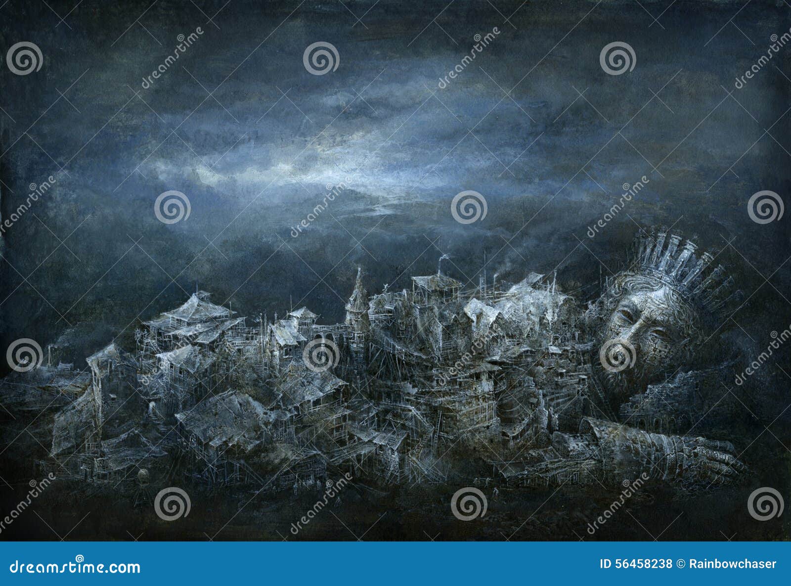 Fallen king stock illustration. Illustration of painting - 56458238