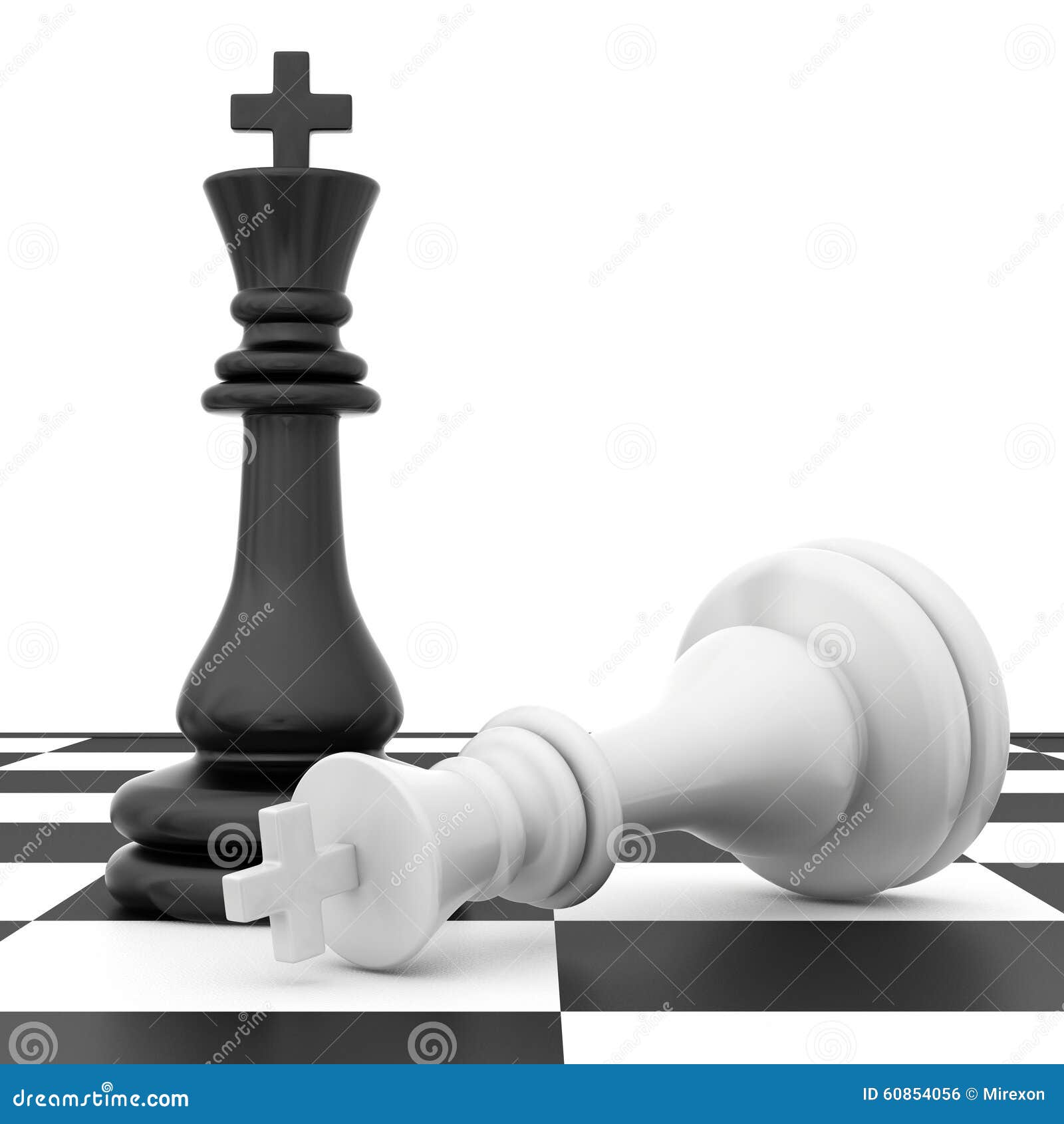 The Fallen Knight Chess Piece Lying on Chessboard Stock Illustration ...