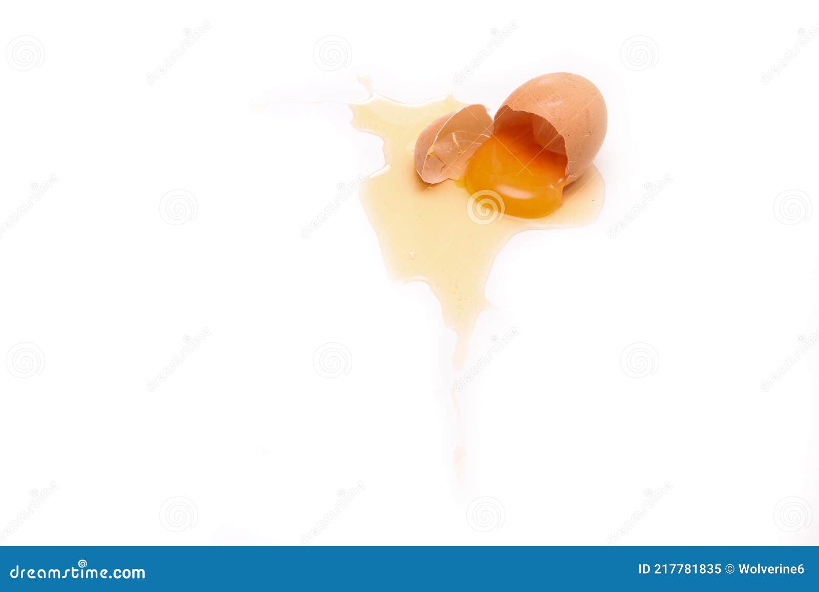 The Fallen Organic Egg Lies Broken Stock Image - Image of dense, color ...