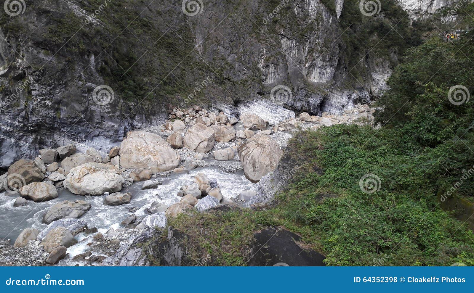 Fallen rocks in the stream stock photo. Image of stream - 64352398