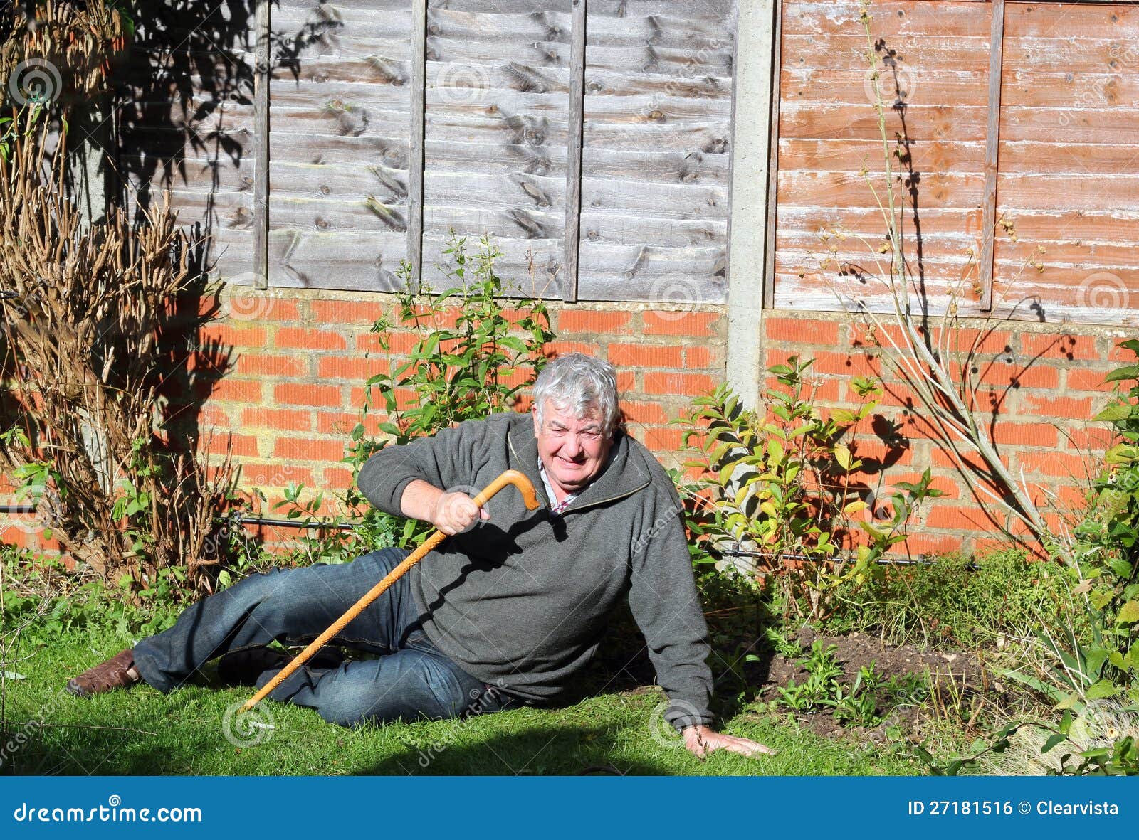 Fallen senior. stock photo. Image of tripped, falling - 27181516