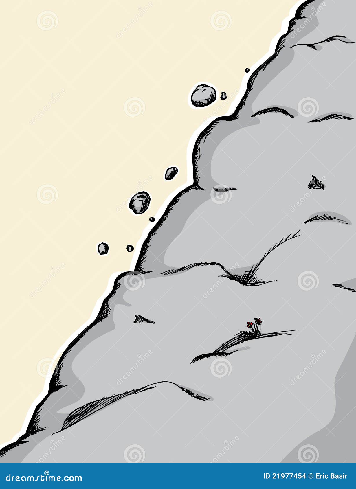 Fallende Felsen vektor abbildung. Illustration von unten - 21977454