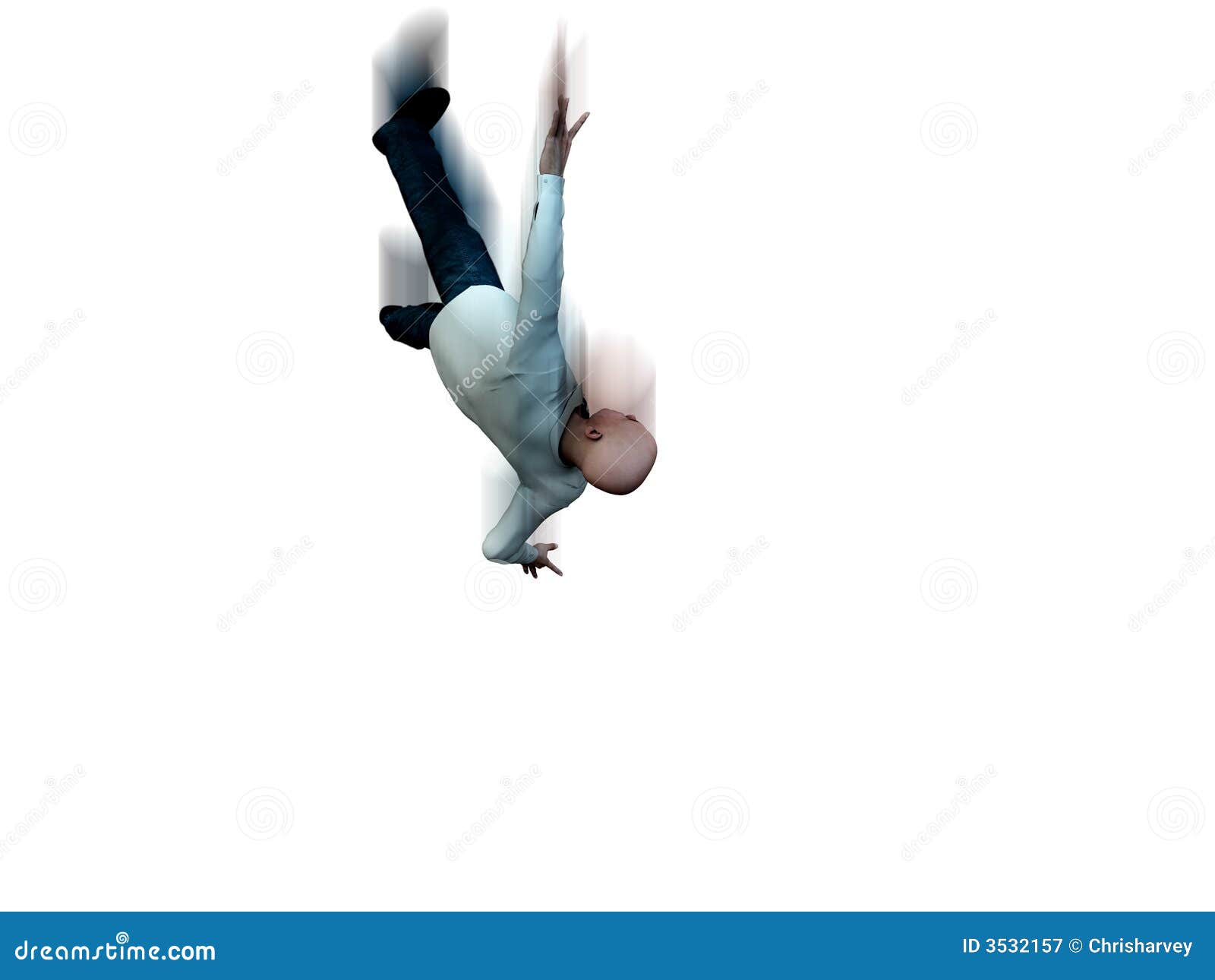 Fallender Mann 10 stock abbildung. Illustration von haltung - 3532157