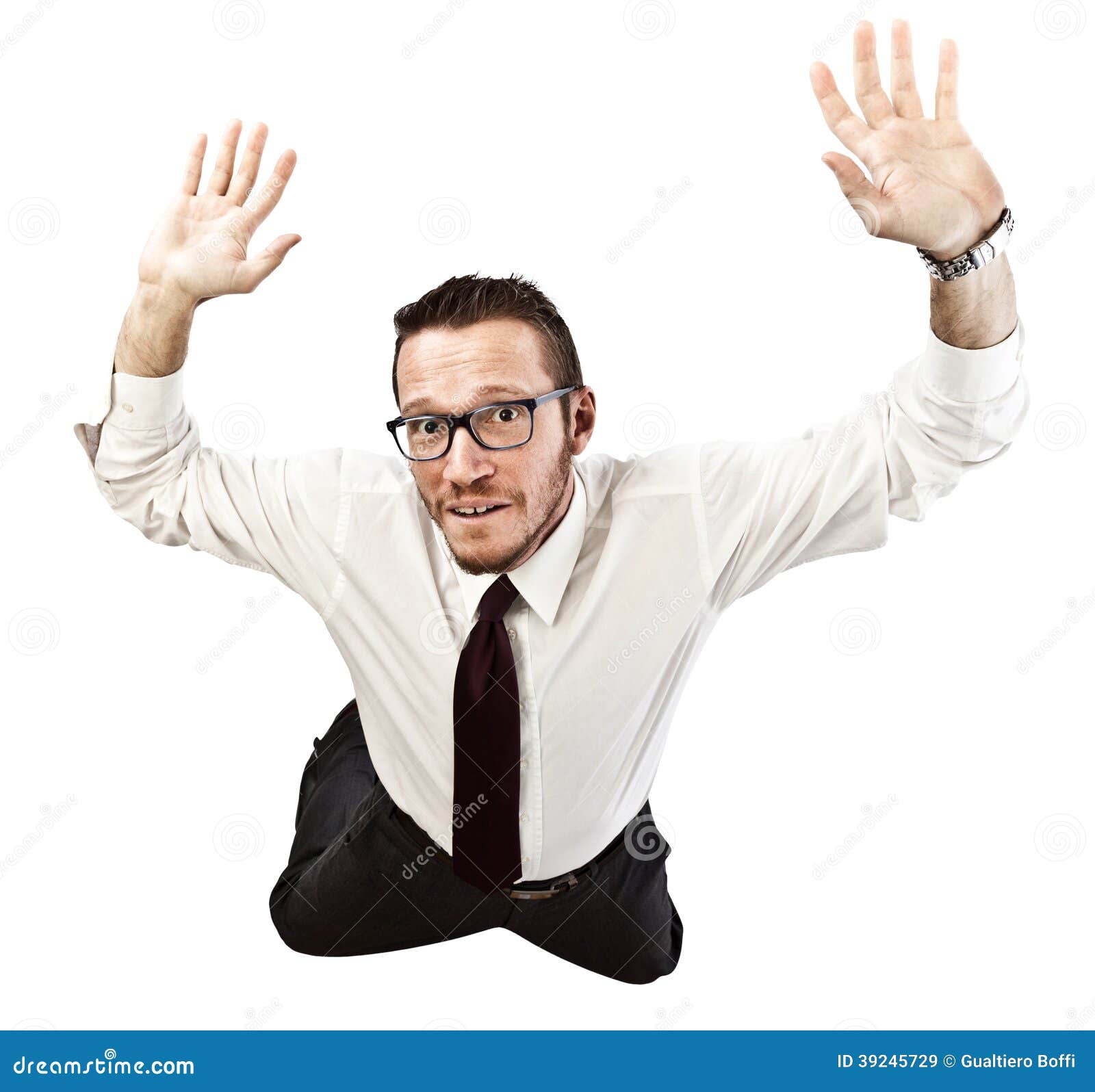 Fallender Mann stockbild. Bild von geschäft, porträt - 39245729