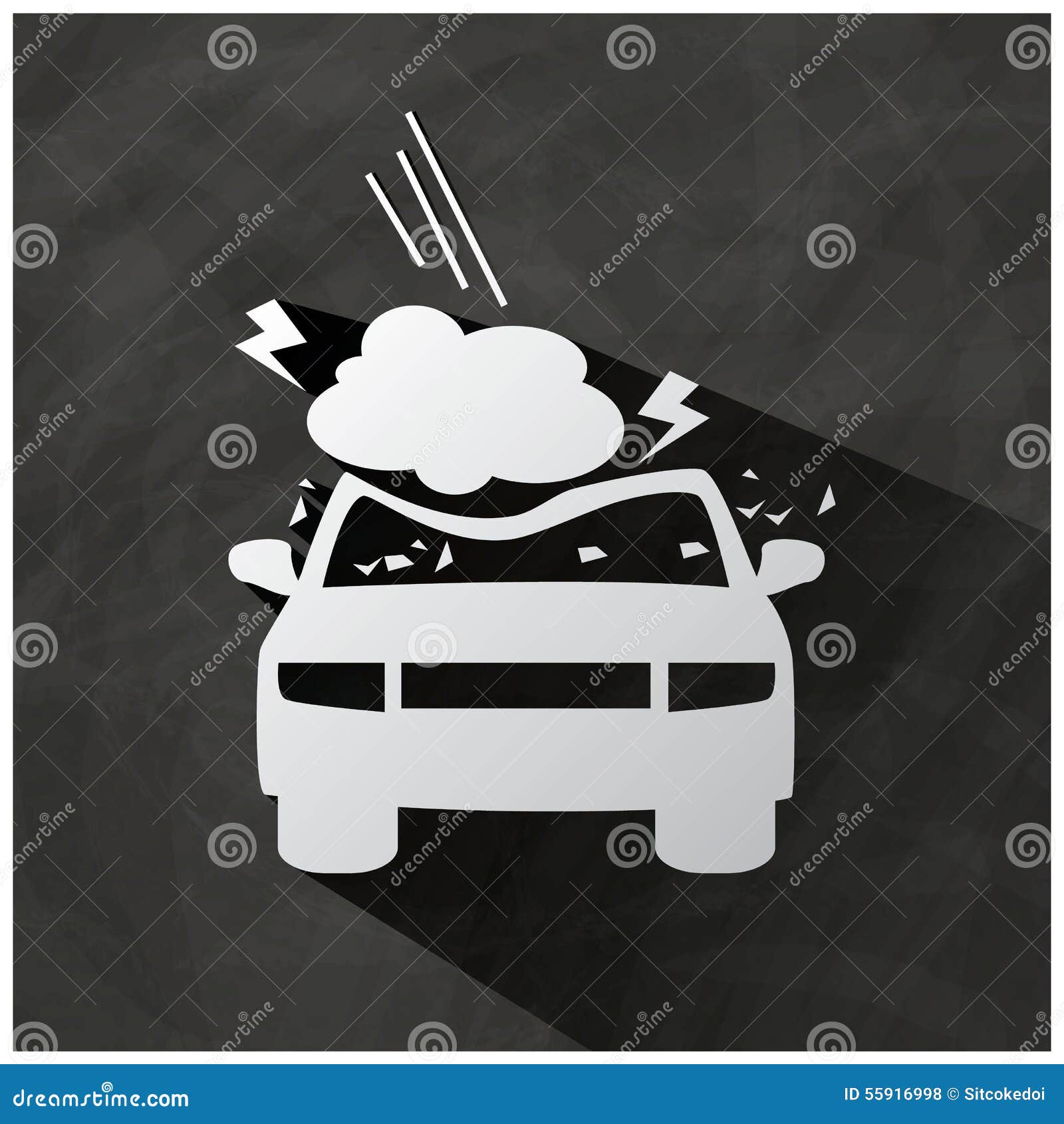 Fallender Stein vektor abbildung. Illustration von feuer - 55916998