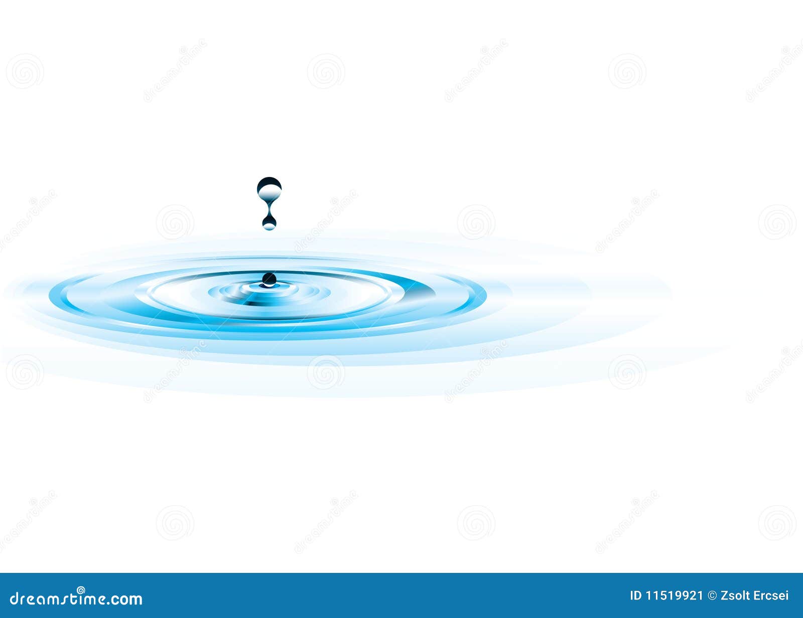 Fallender Wassertropfen/säubern Vektorabbildung Vektor Abbildung ...