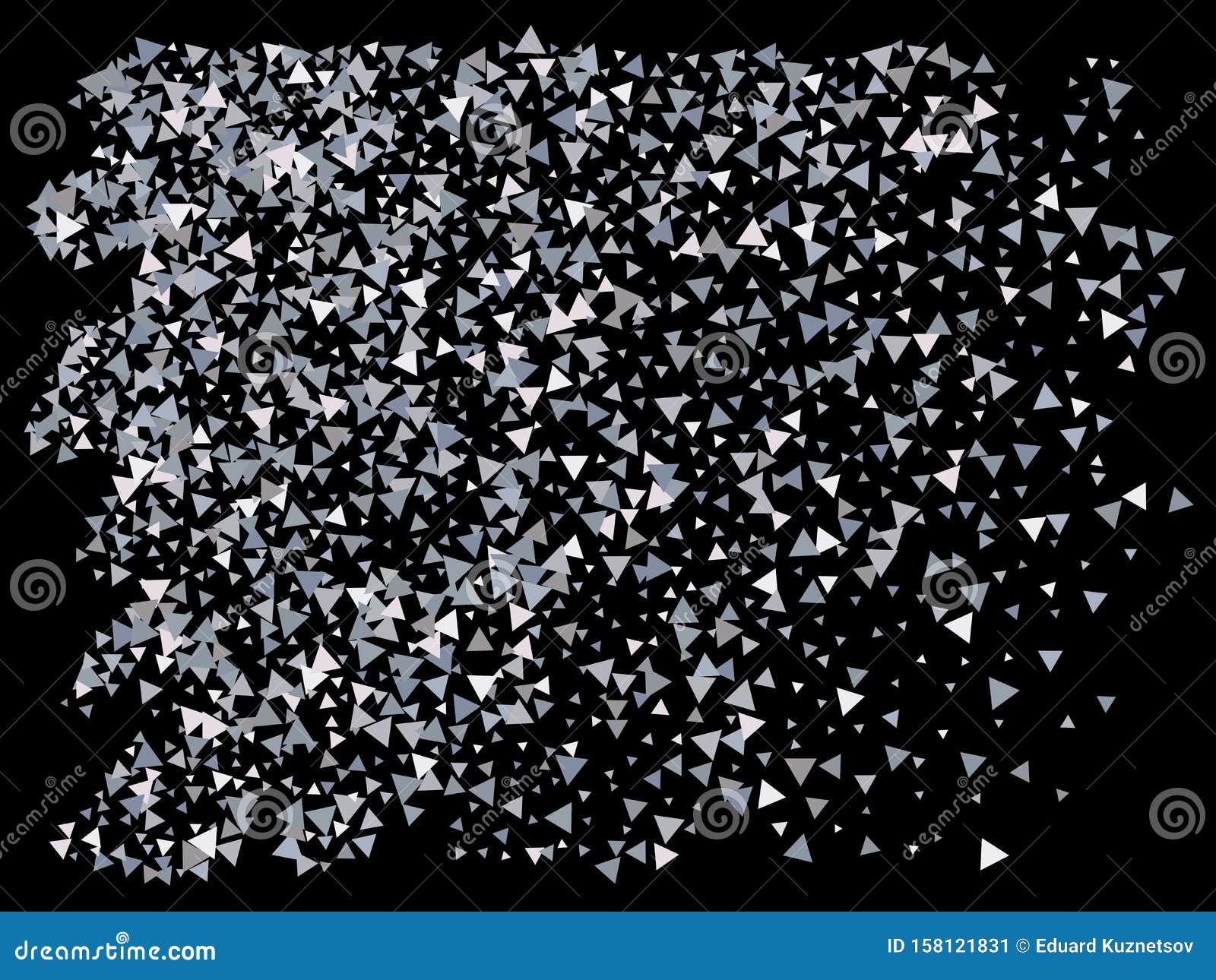 Falling abstract triangles stock illustration. Illustration of decor ...