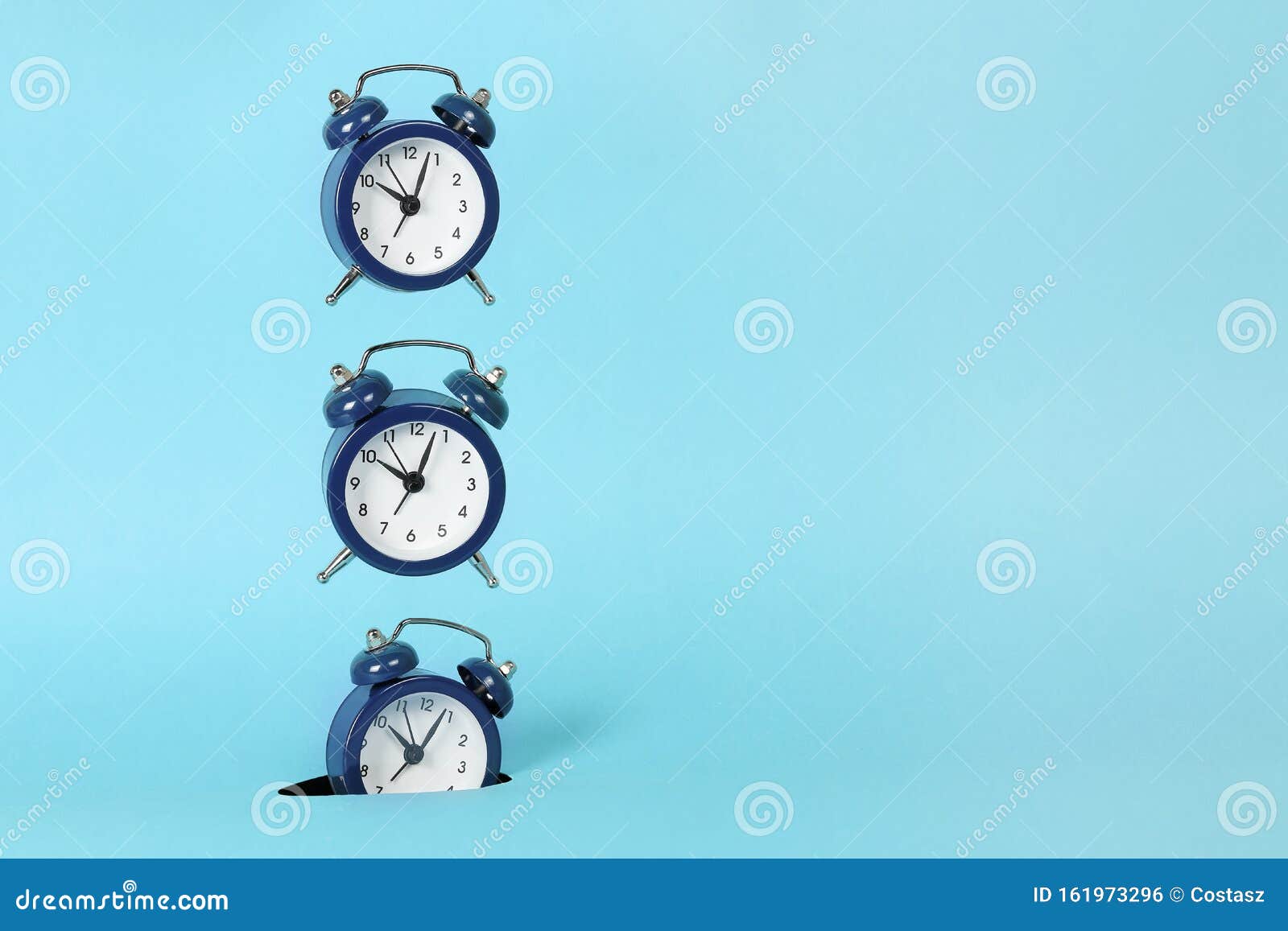 Falling alarm clock stock photo. Image of spend, falling - 161973296
