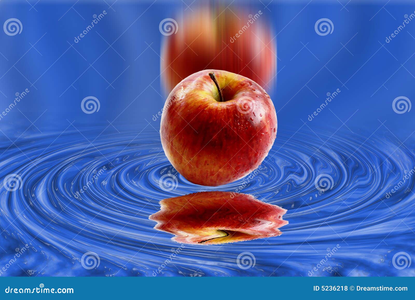 Falling apple stock photo. Image of green, cleaning, healthy - 5236218