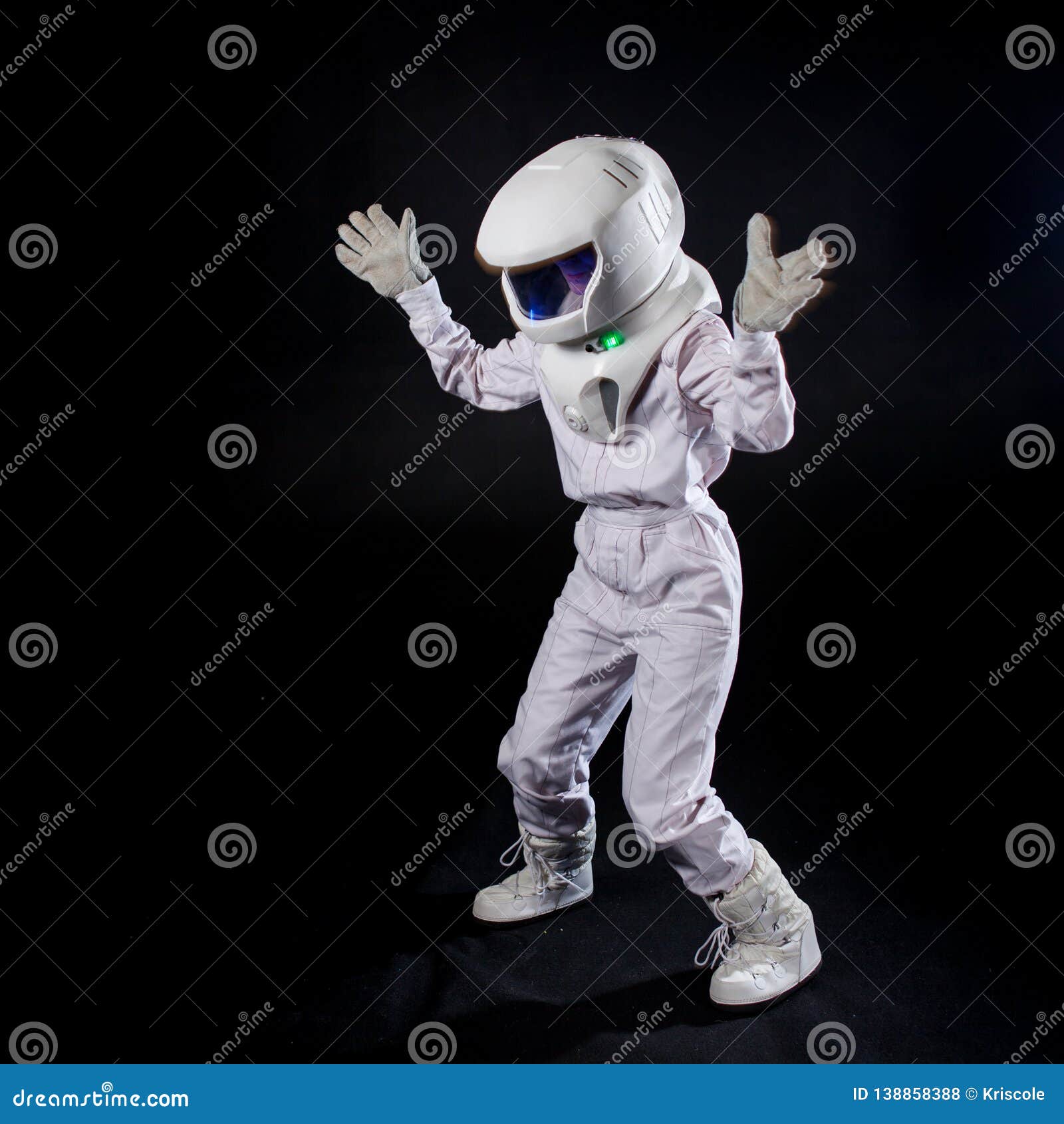 Falling Astronaut in Space, in Zero Gravity. Stock Photo - Image of ...