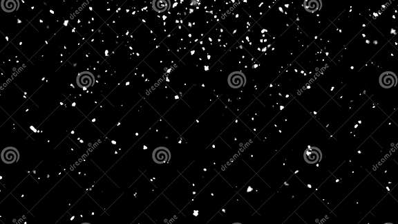 Falling Atmospheric Snow in Space, Computer Generated Abstract ...