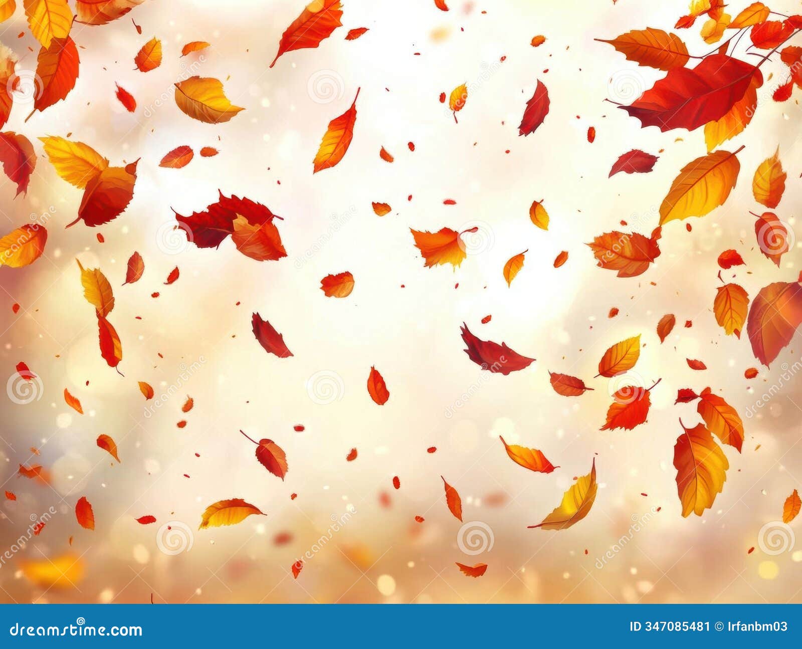 Falling Autumn Leaves, a Beautiful Display of Nature S Transition Stock ...