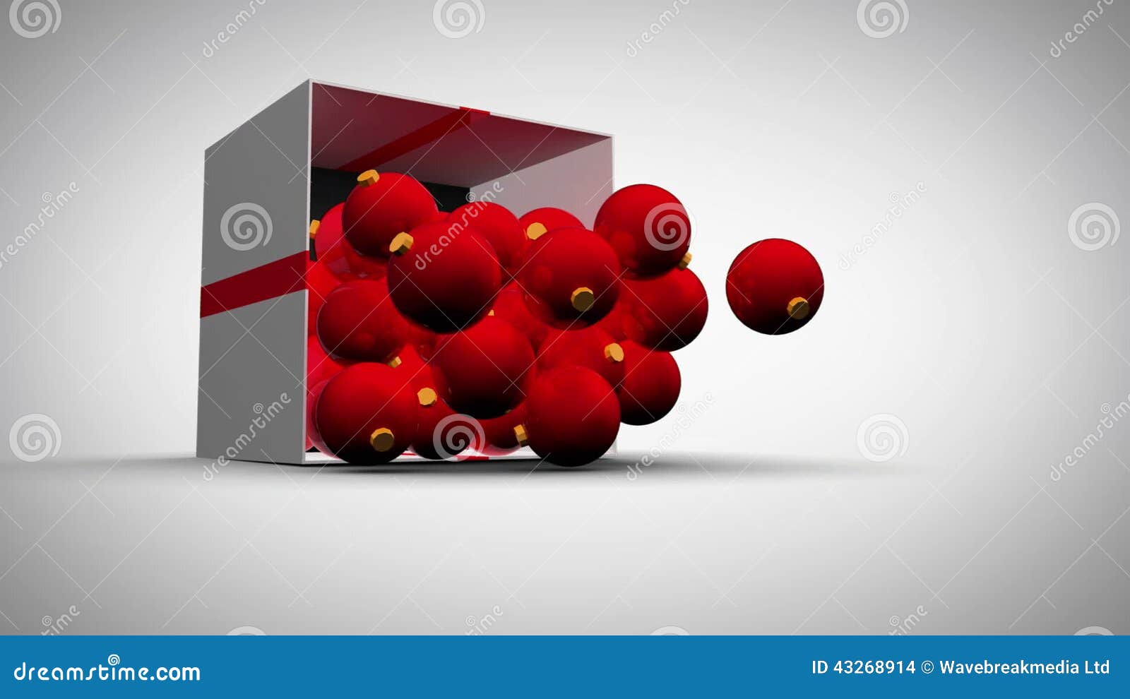 Falling Balls and Merry Christmas Animation Stock Footage - Video of ...