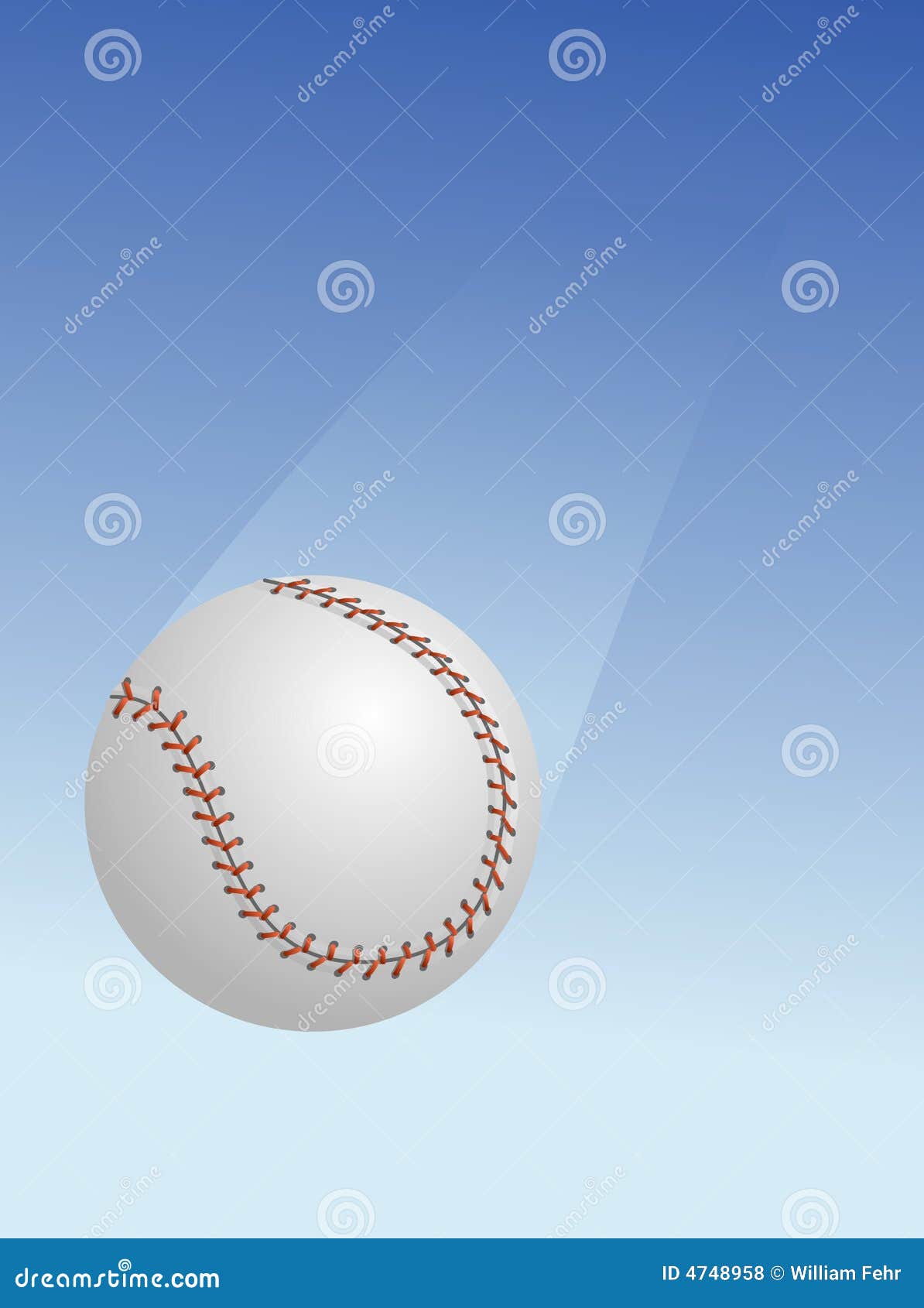 Falling Baseball stock vector. Illustration of fast, softball - 4748958