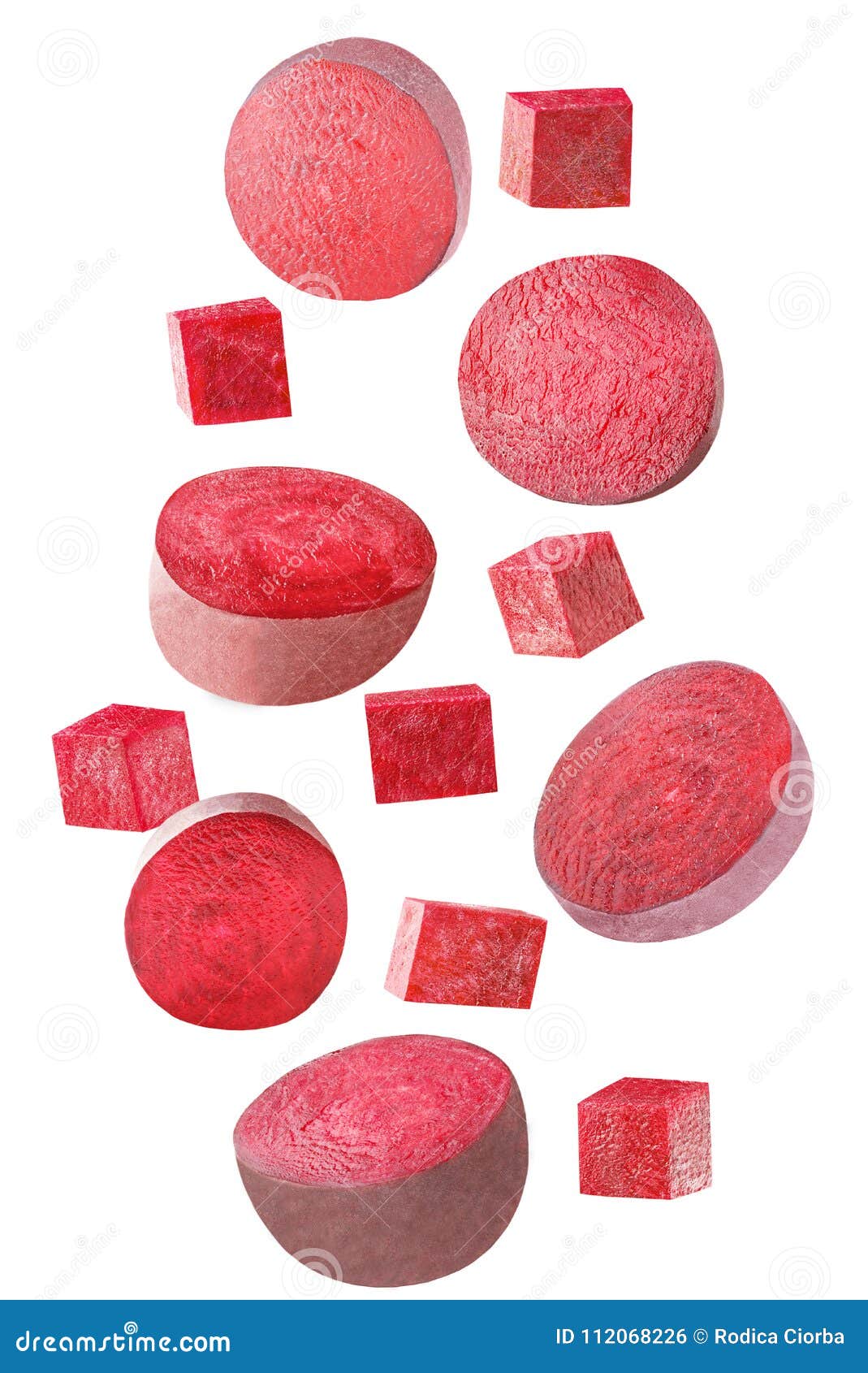 Falling Beet Isolated on White Background Stock Photo - Image of leaf ...