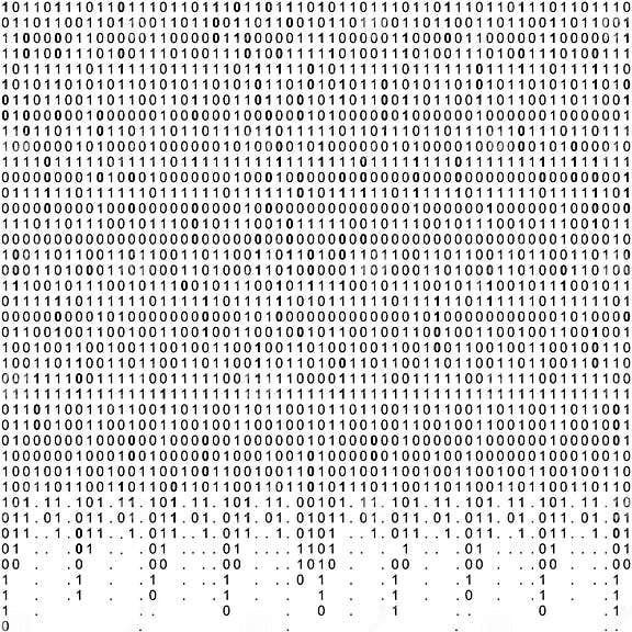 Falling Binary Code Background. Stock Vector - Illustration of byte ...
