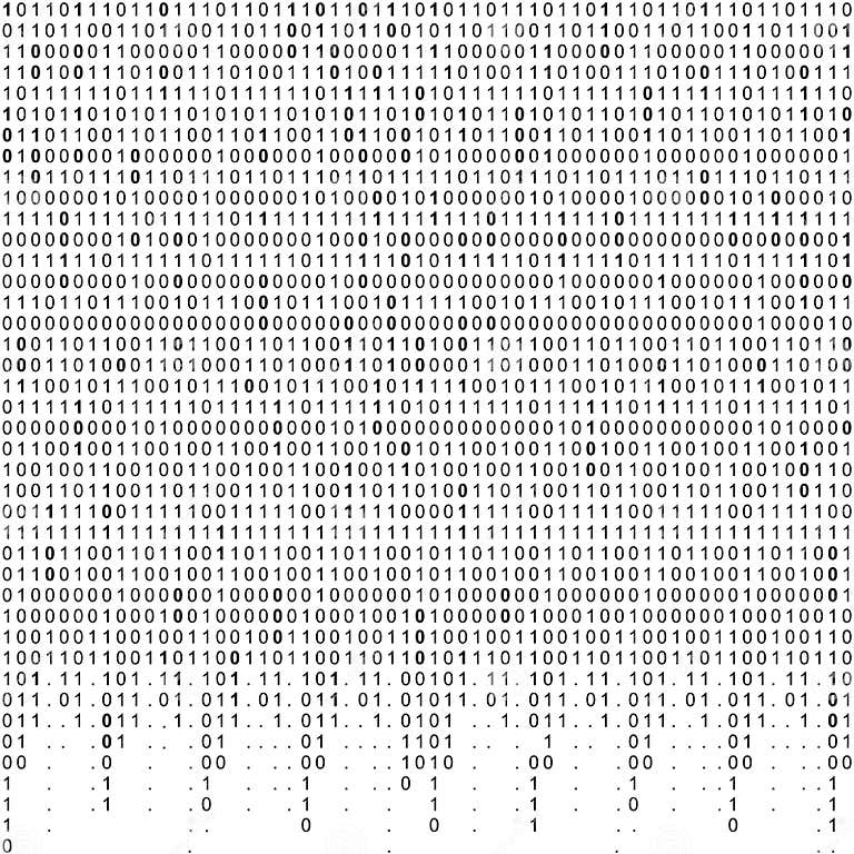 Falling Binary Code Background. Stock Vector - Illustration of byte ...