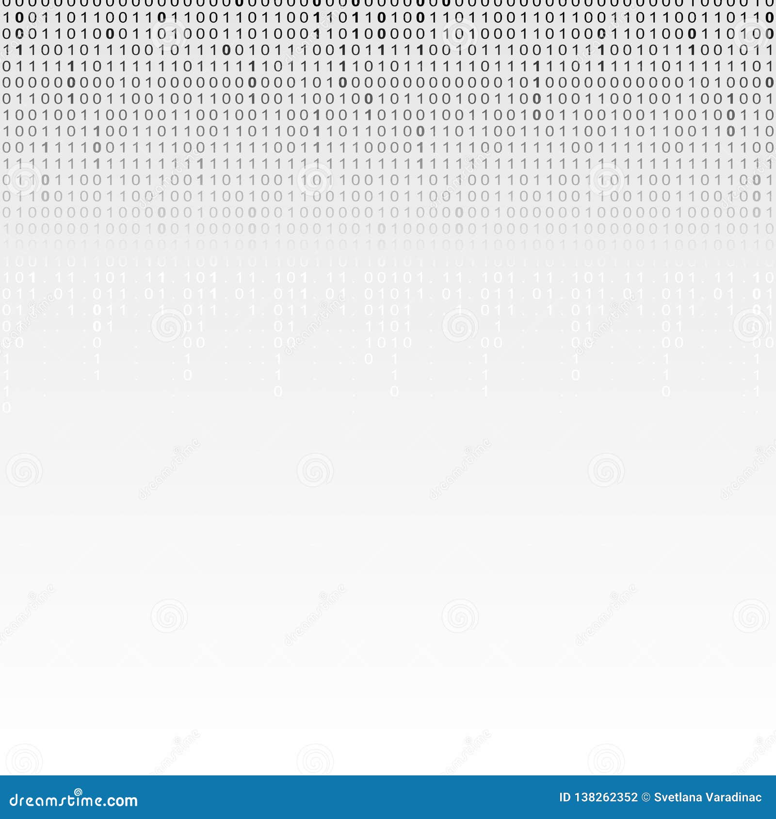 Falling Binary Code Background. Stock Vector - Illustration of number ...