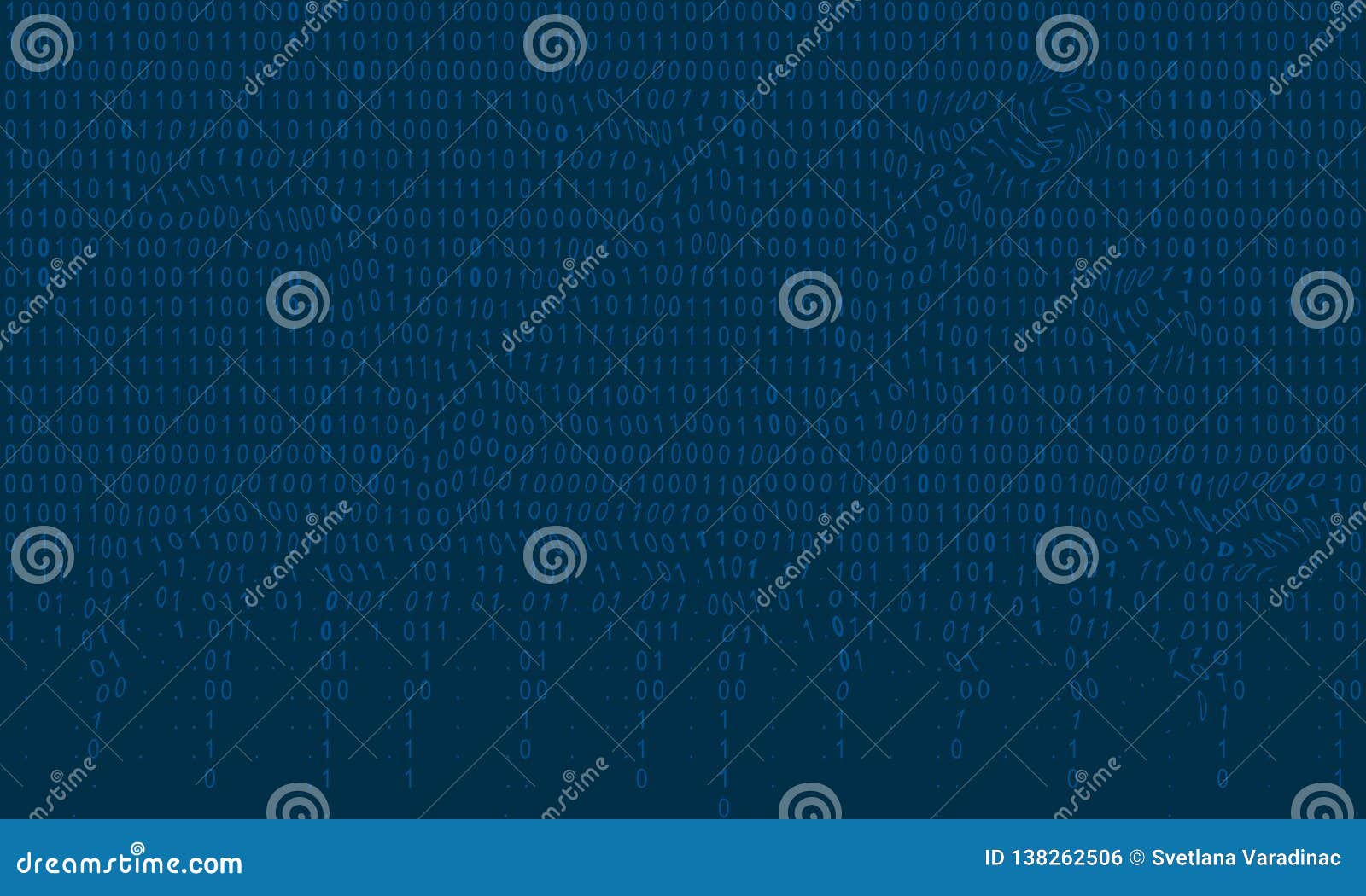 Falling Binary Code Background. Stock Vector - Illustration of computer ...