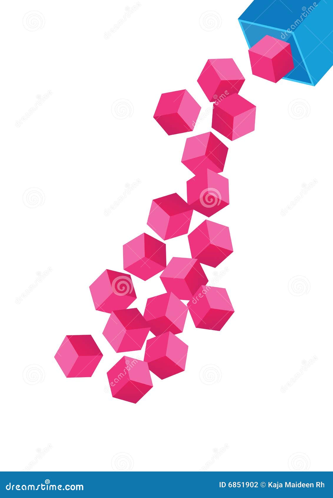 Falling blocks stock illustration. Illustration of block - 6851902