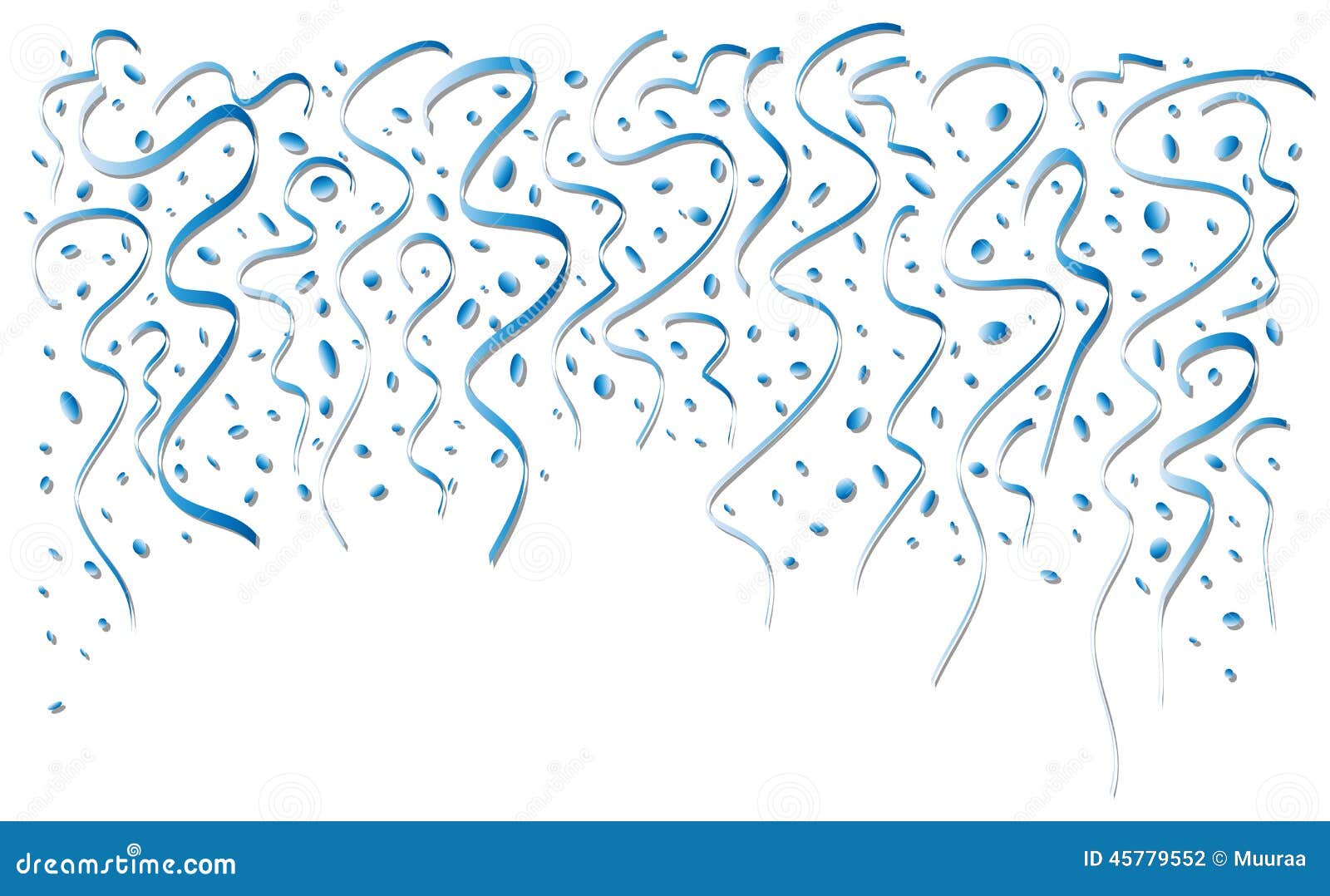 Falling blue confetti stock vector. Illustration of happy - 45779552