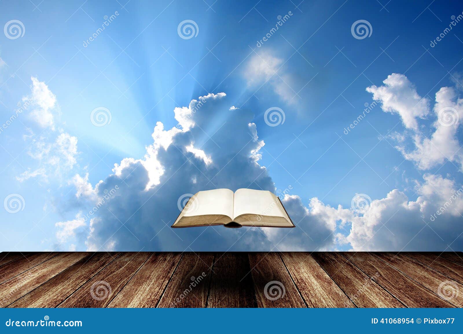 Falling book from the sky stock photo. Image of bible - 41068954