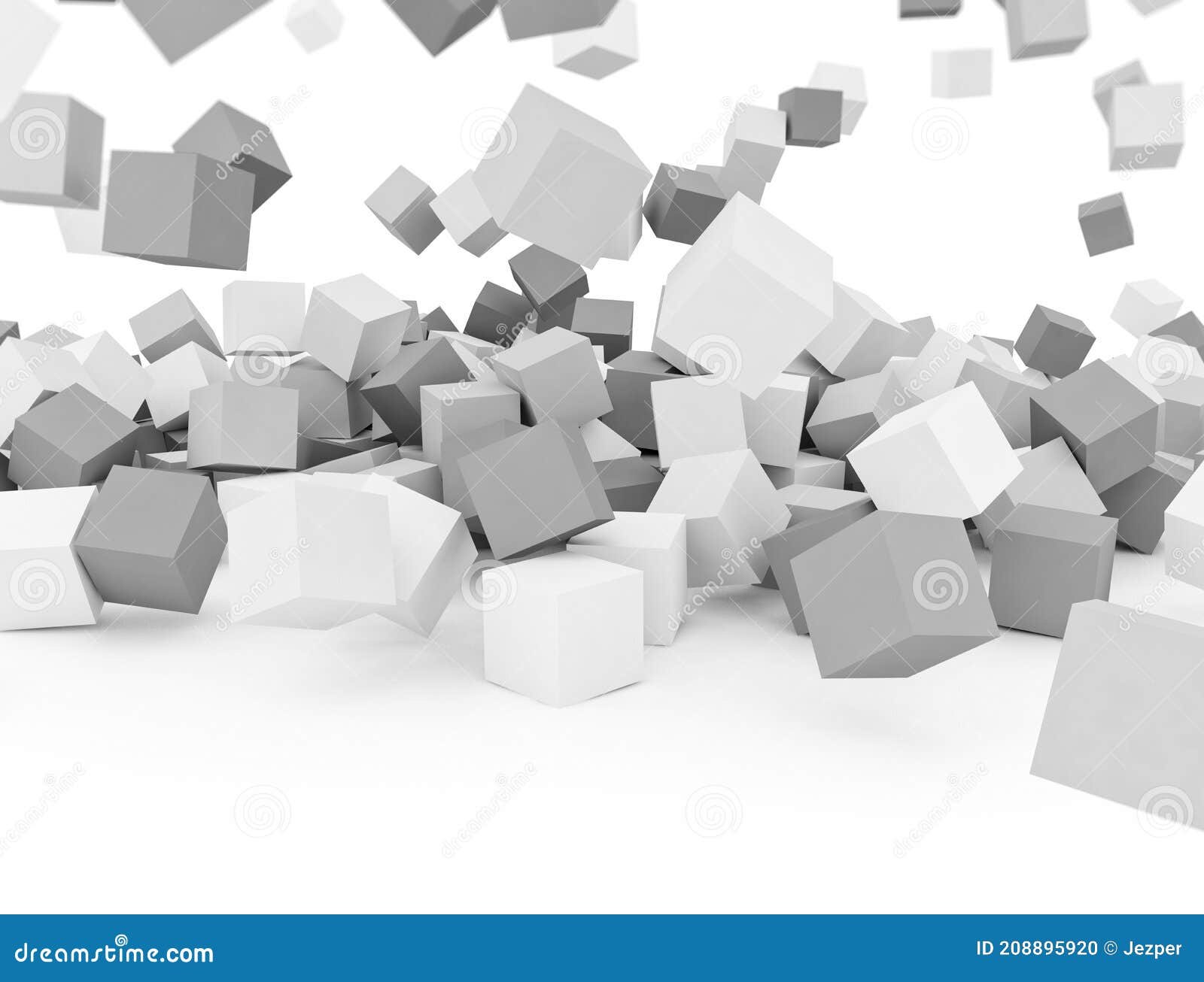 Falling Boxes on White Background Stock Illustration - Illustration of ...