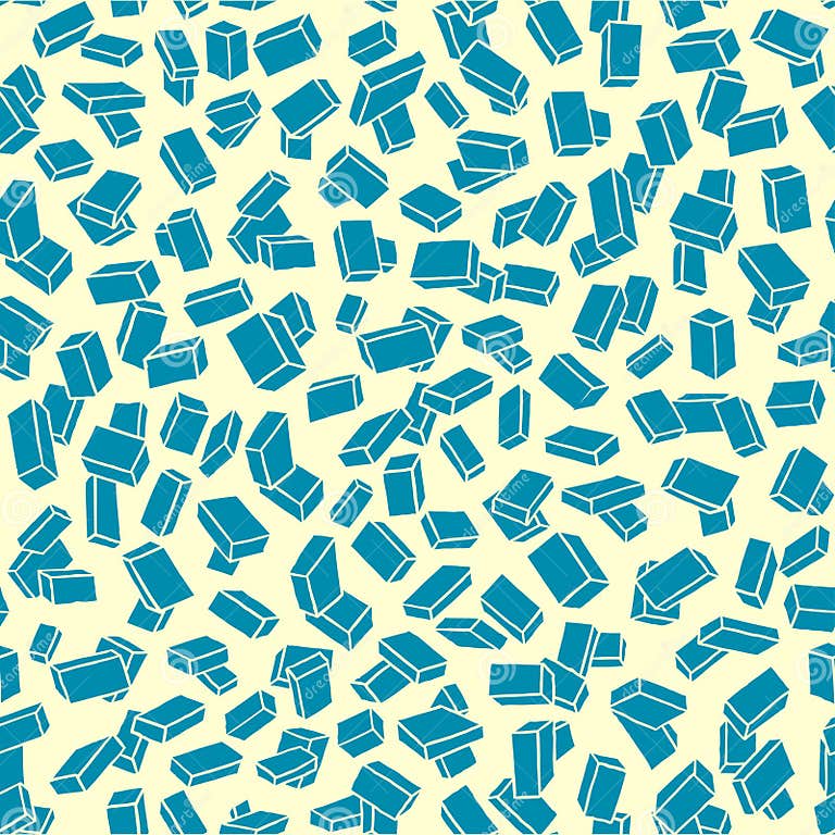 Falling bricks stock vector. Illustration of cubes, falling - 12174490