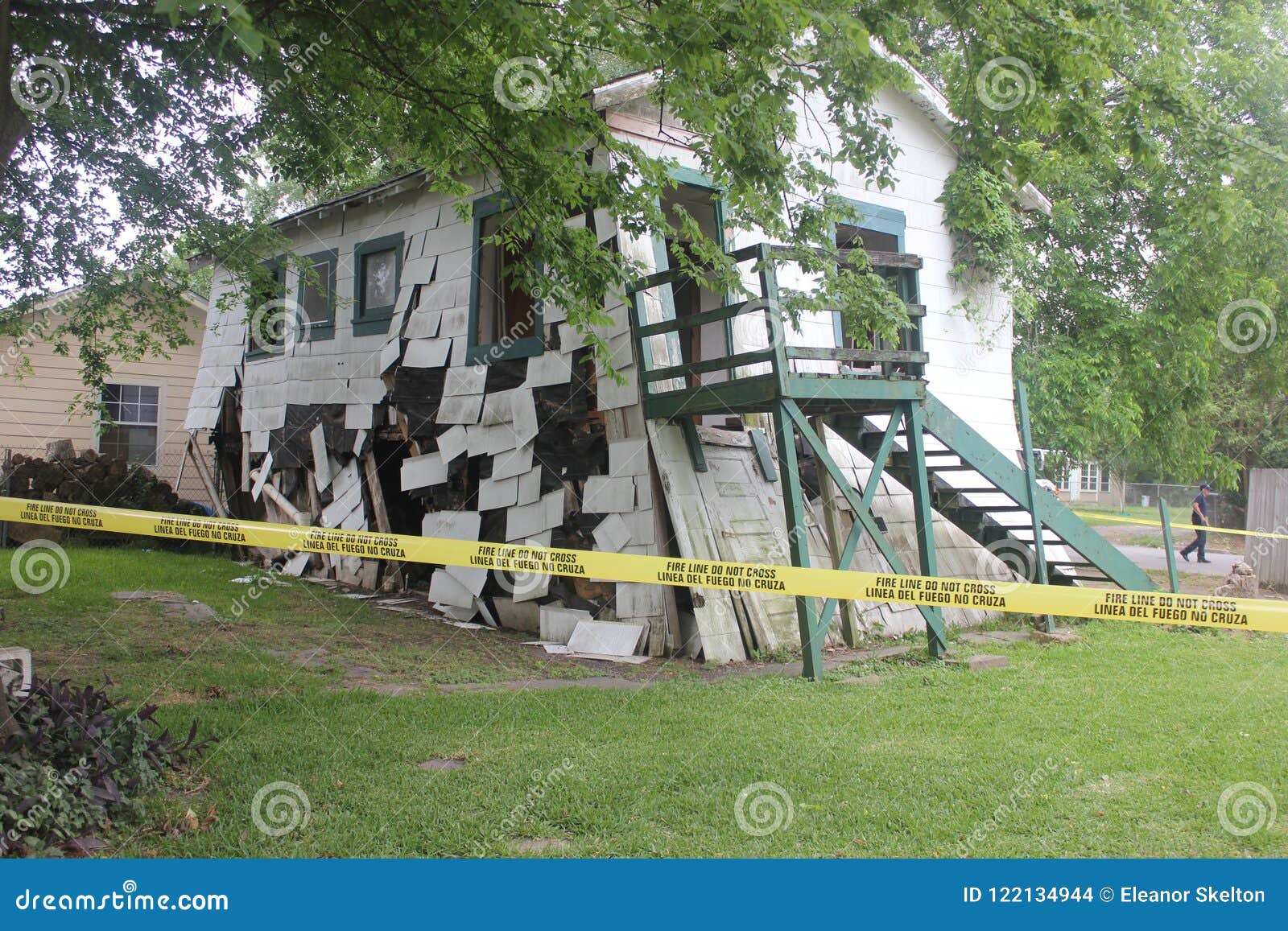 Falling Building stock photo. Image of dilapidated, building - 122134944