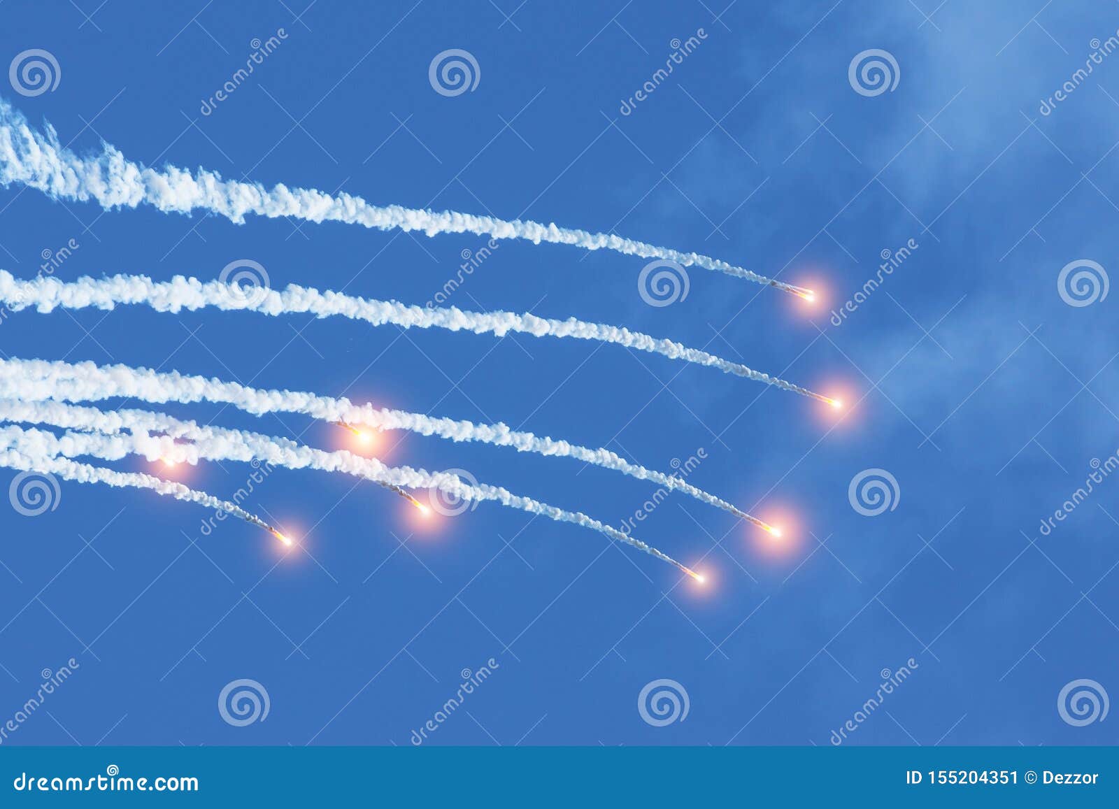 Falling Burning Flares of Several Meteorites of Asteroids in the Day ...