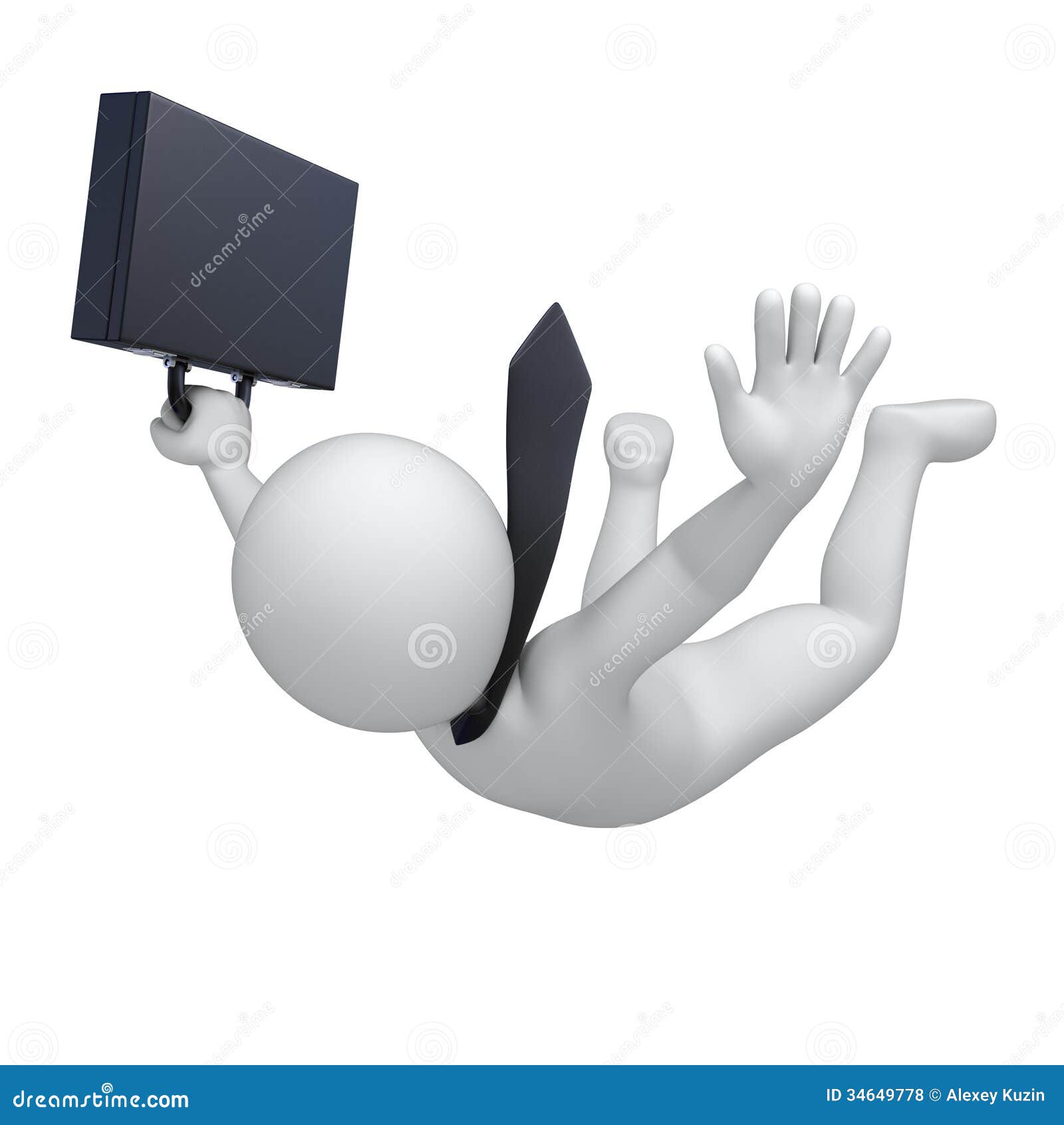 3d Toon Falling Into Cubes With Different Icons Royalty-Free Stock ...