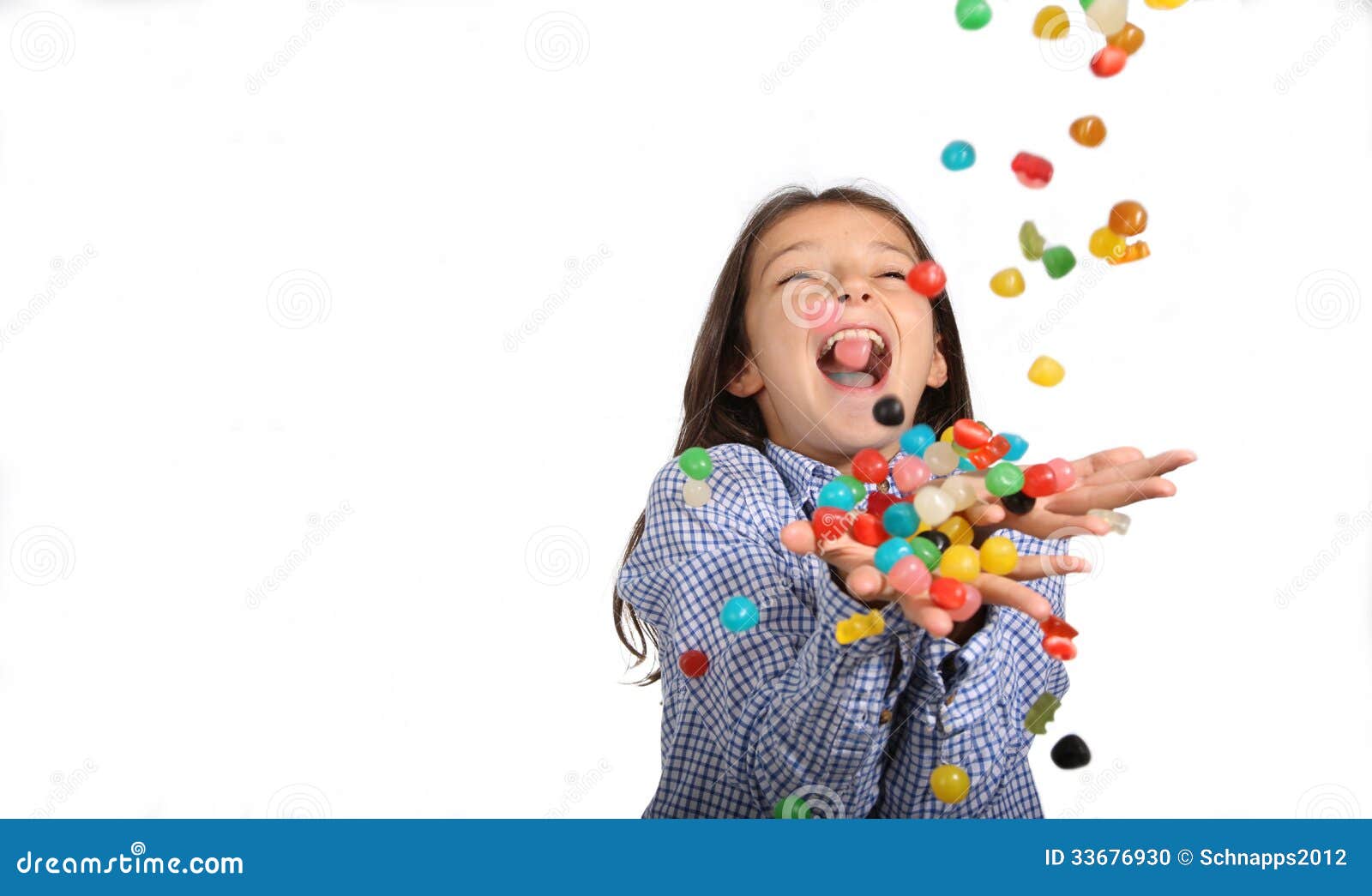 Falling candies stock photo. Image of treat, smiley, smiling - 33676930