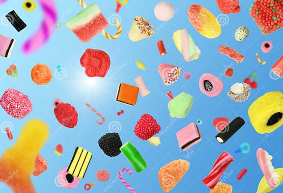 Falling Candy stock photo. Image of bright, colorful - 28001718